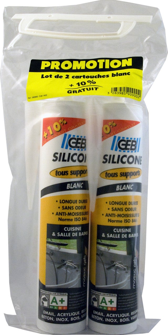 Mastic ou silicone pour salle de bain au meilleur prix | Leroy Merlin