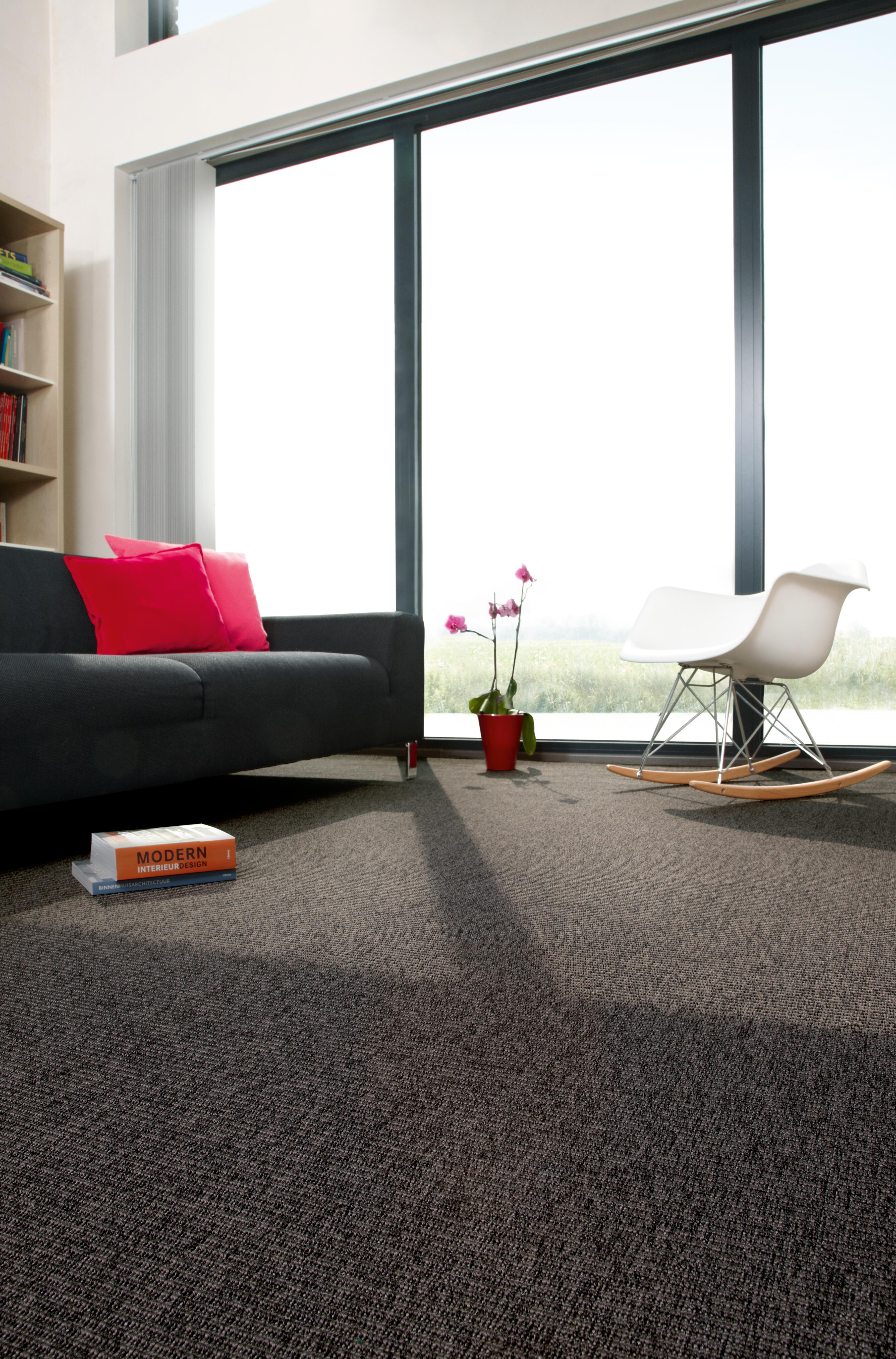 Moquette tissé plat uni noir, Livraison incluse, rouleau l.4 m | Leroy ...