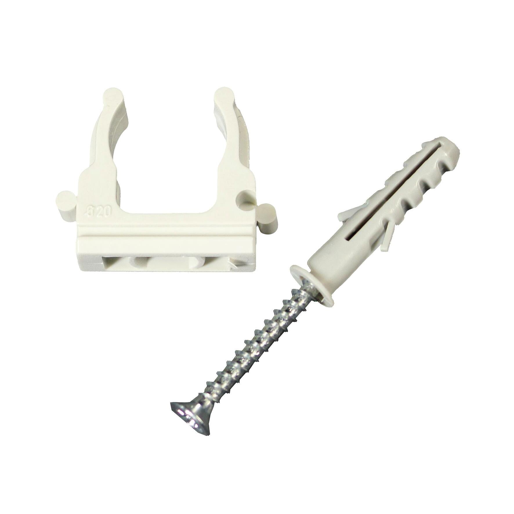 Clip tubo OLAN in pvc Ø 20 mm | Leroy Merlin