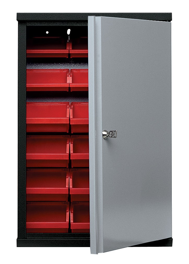 Armoire de rangement avec 18 boîtes à becs clair KUPPER 40 cm 1 porte ...