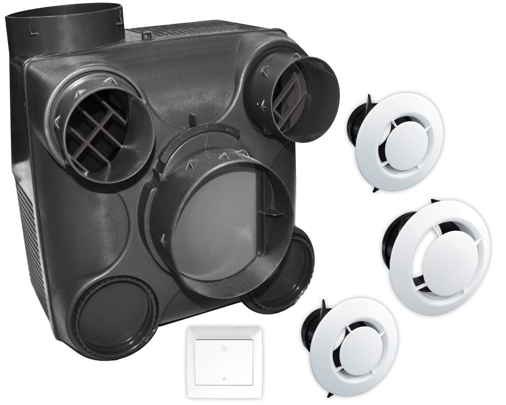 Kit VMC simple flux autoréglable S&P Luna-s 3 | Leroy Merlin