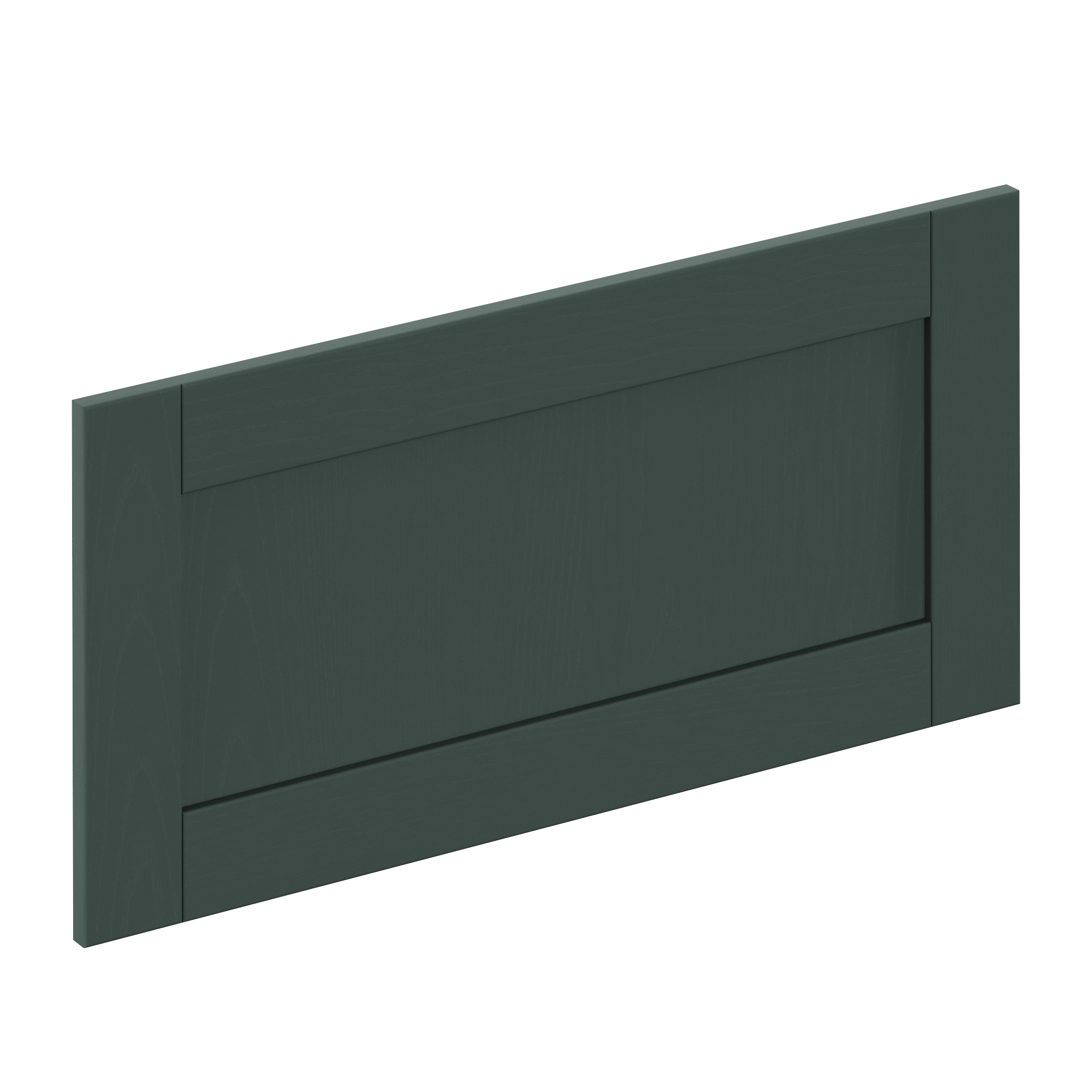 Façade de tiroir de cuisine Chicago vert pétrole mat H.38.1 x l.79.7 cm ...