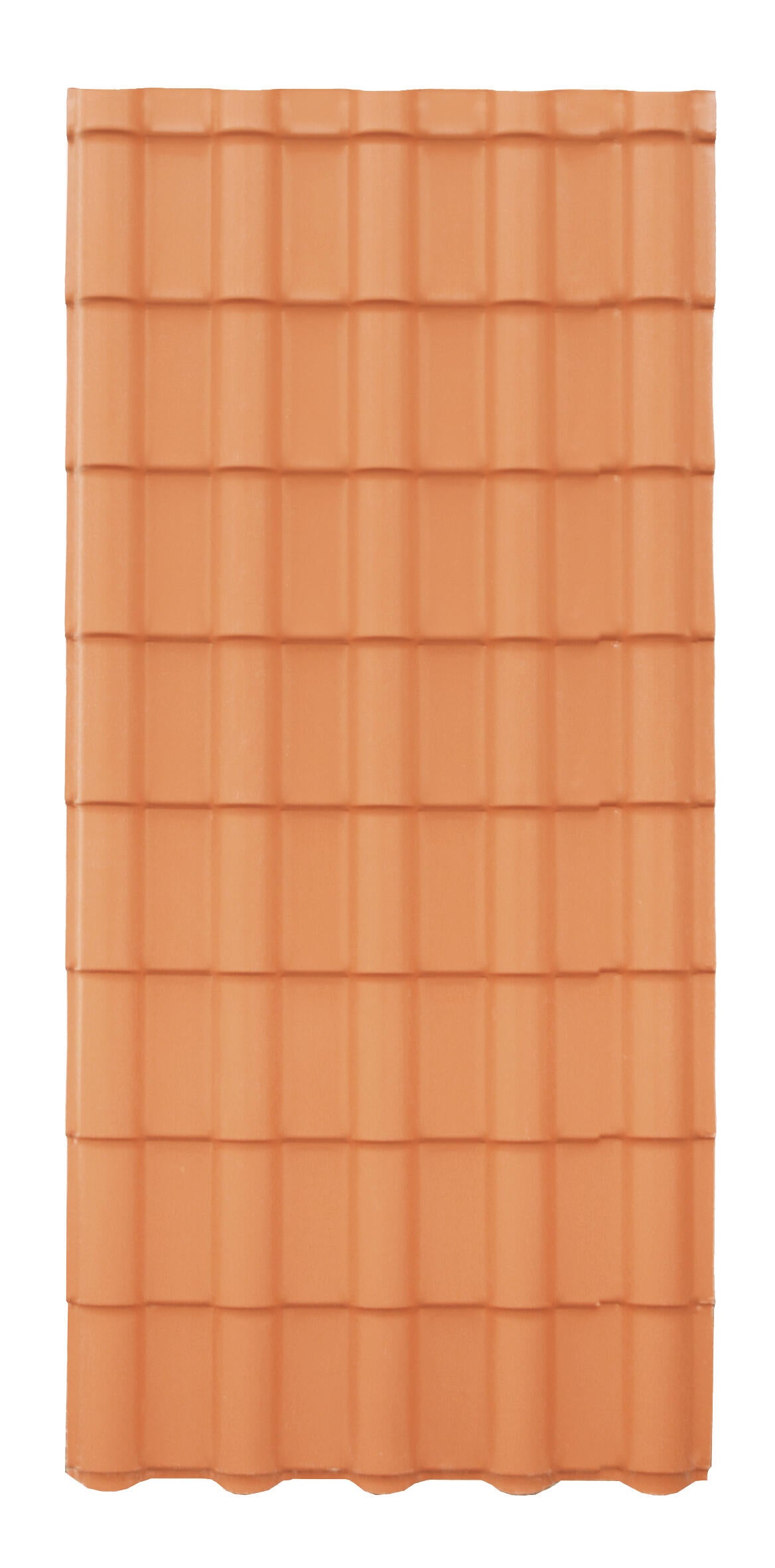 Plaque de toiture imitation tuile pvc brun l.0.78 x L.2.3 m FIRST PLAST ...