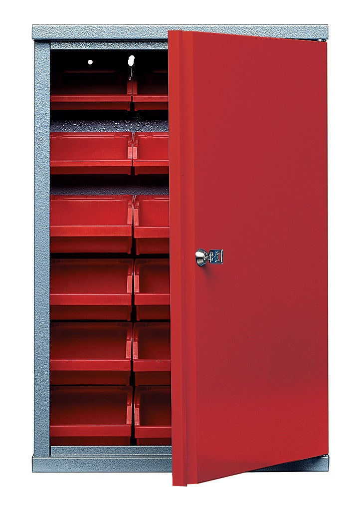 Armoire de rangement avec 18 boîtes à becs en métal rouge KUPPER 40 cm ...