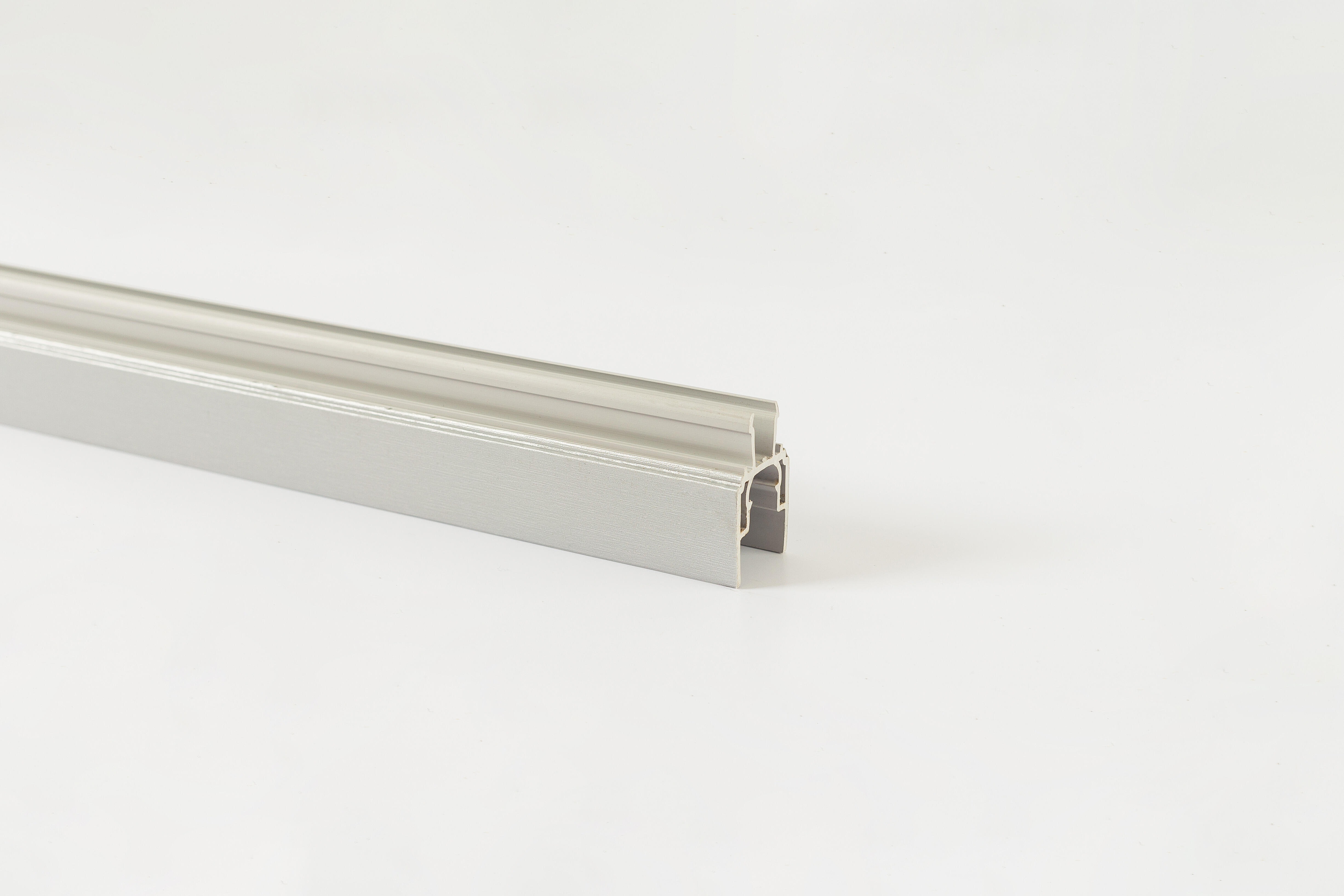 Profil de finition pour lames pleines PVC Clea gris | Leroy Merlin