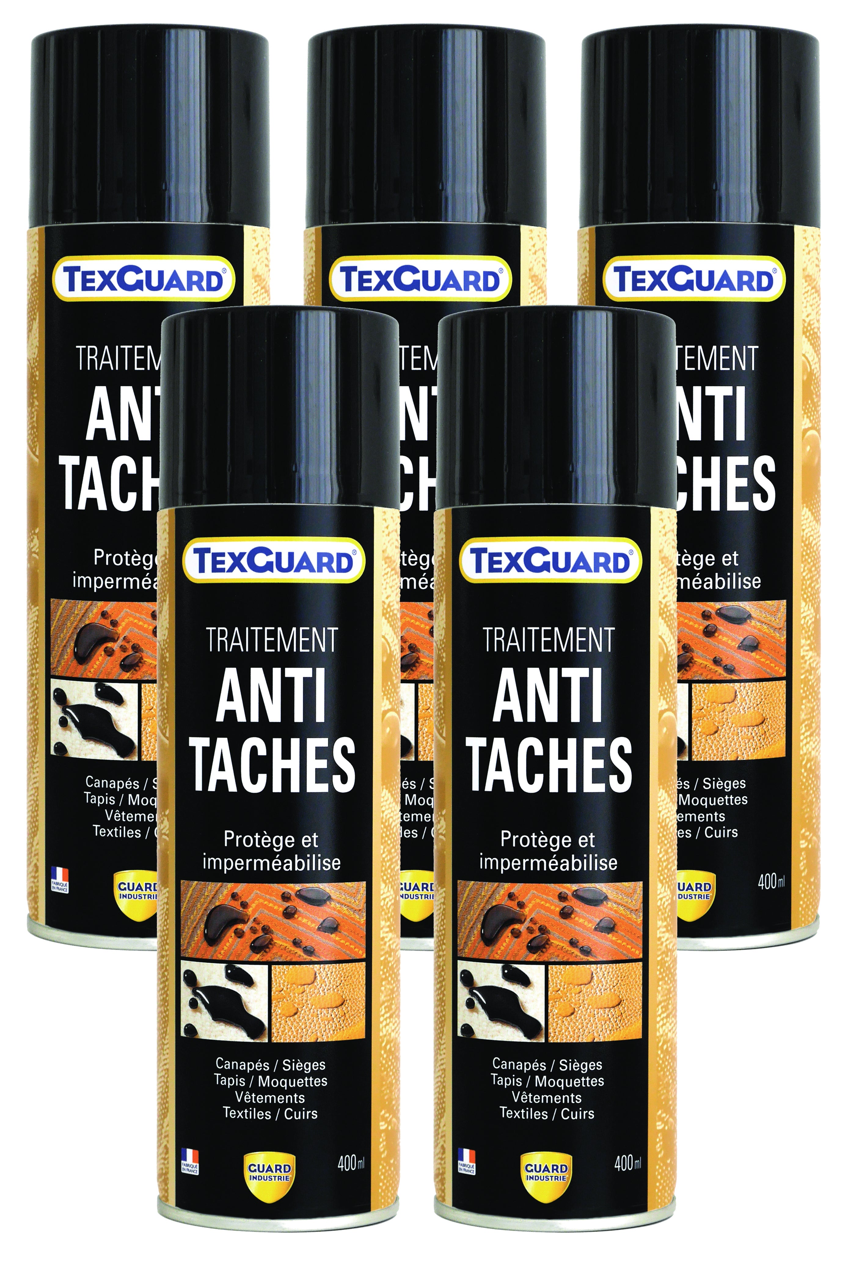 Traitement anti-taches tissu et moquette TexGuard, lot de 5x400ml ...