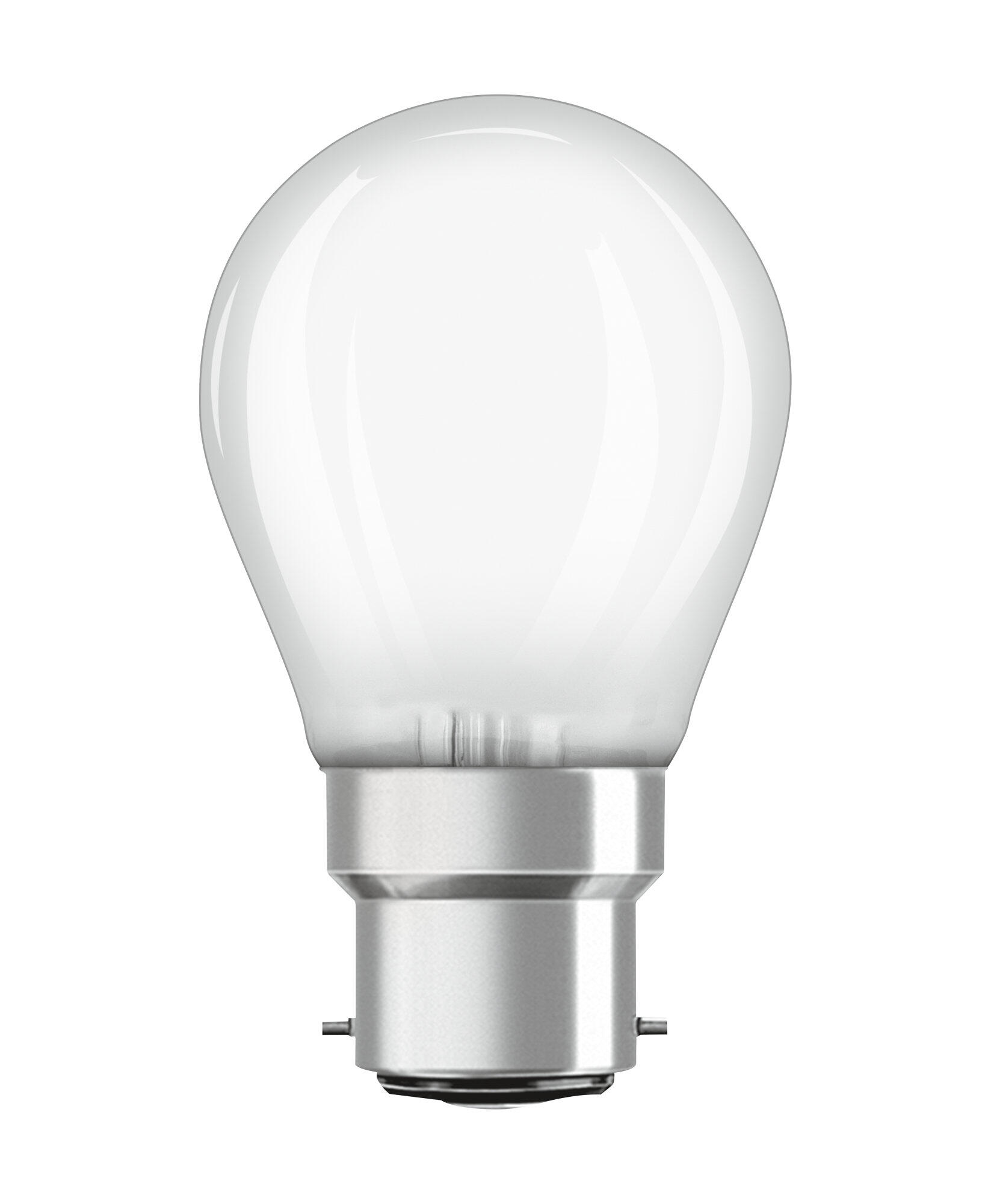 Ampoule led, rond B22, 250lm = 25W, blanc chaud, OSRAM | Leroy Merlin