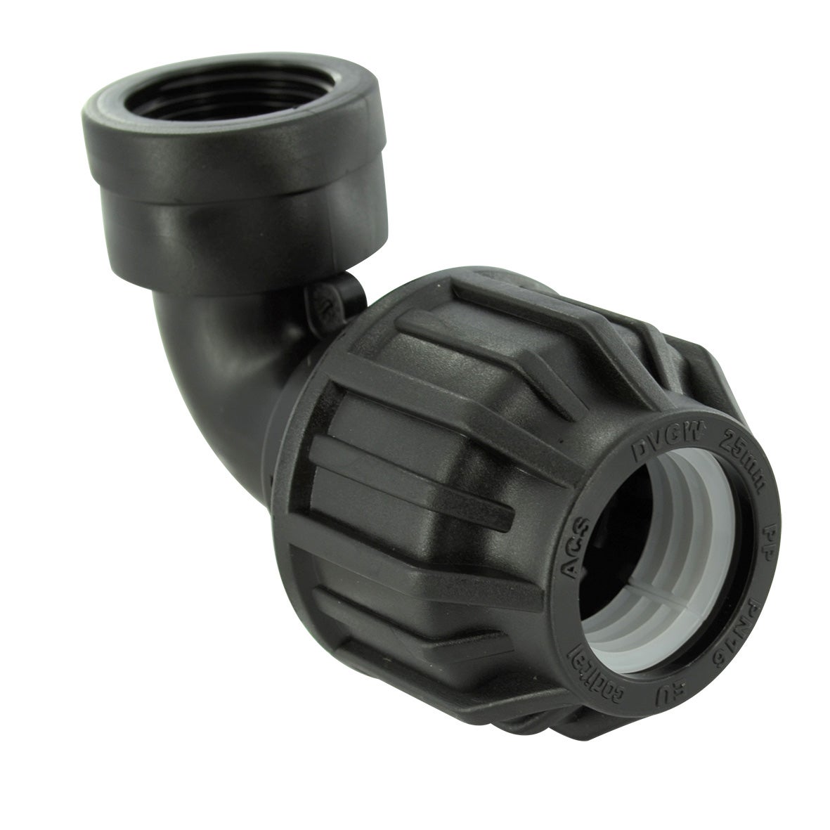 Coude polyéthylène à compression, 25 mm | Leroy Merlin