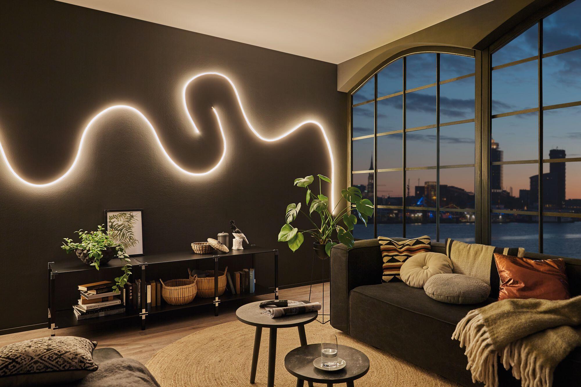 Kit ruban LED 3m blanc chaud 2700K Maxled Flow Basic PAULMANN | Leroy ...