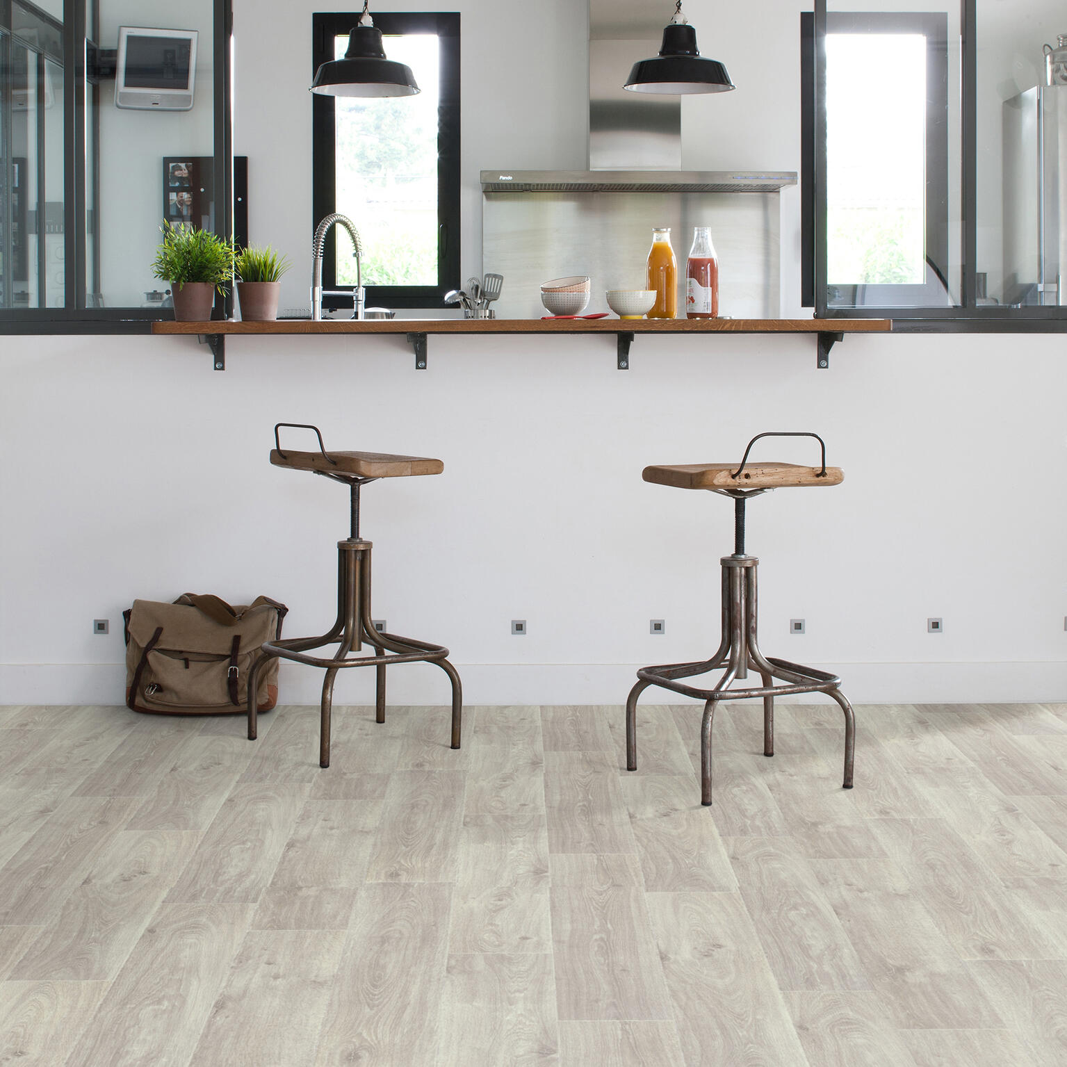 Rouleau vinyle bois naturel Texline hqr noma kola GERFLOR rouleau l.4m ...