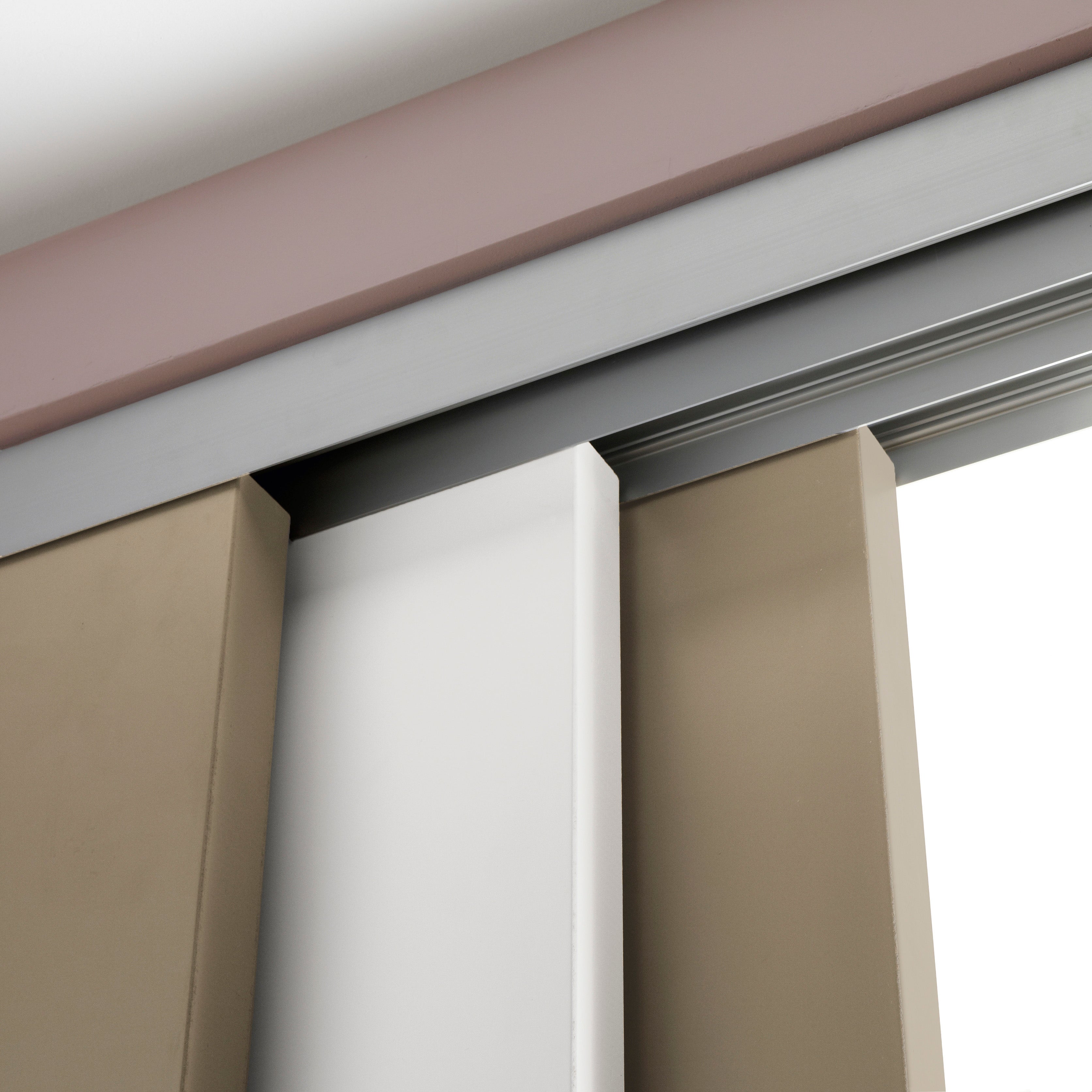 Rail coulissant et habillage Slide pour 3 cloisons ARTENS | Leroy Merlin