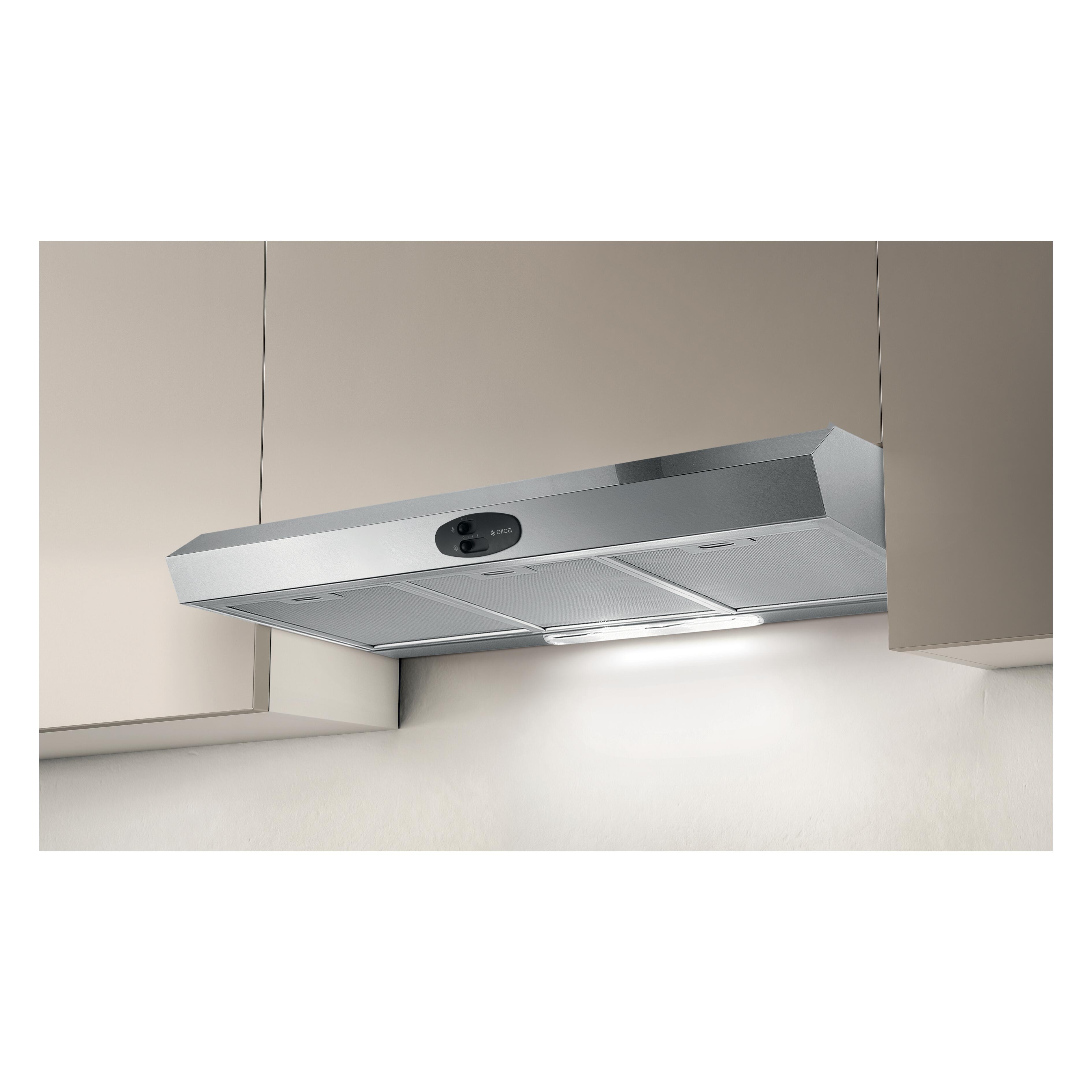 Cappa sottopensile Krea LX IX F/90 ELICA argento L 90 cm | Leroy Merlin