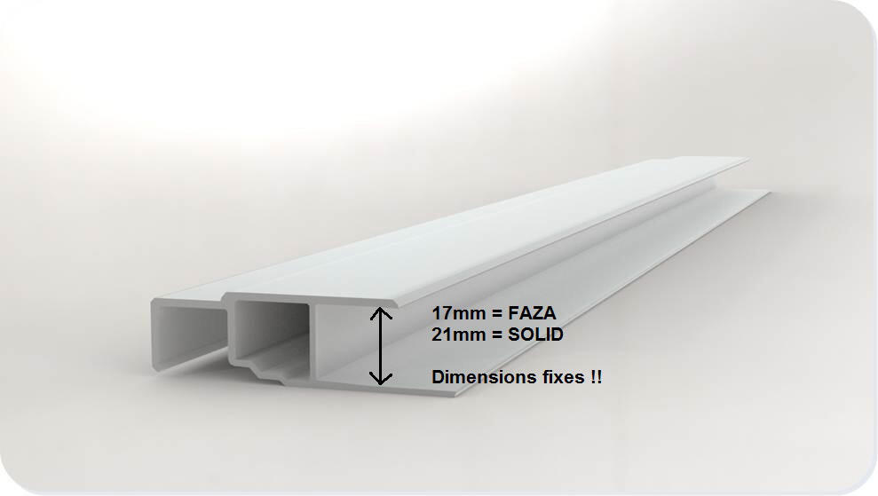 Profil multifonction pvc 60 x 21 FREEFOAM blanc 9003 3 m | Leroy Merlin