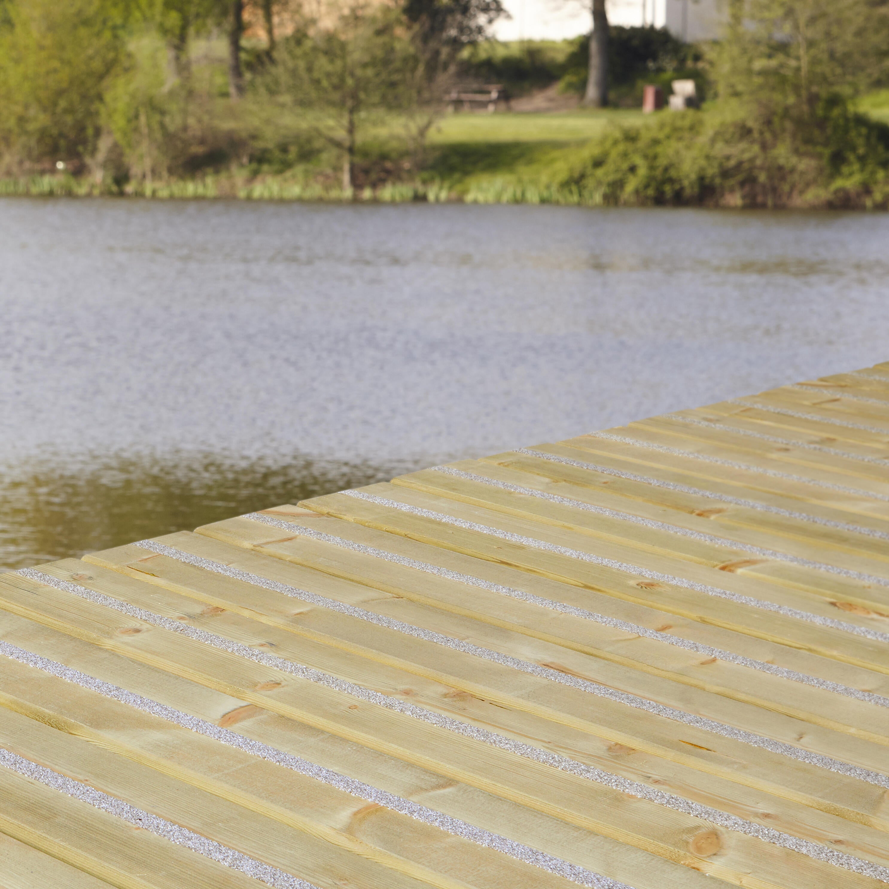 Lame de terrasse bois en Pin, vert naturel, L.240 x l.14.5 cm x Ep.27 ...