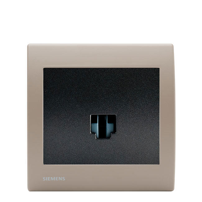 Prise rj45 complet, SIEMENS Delta, noir beige | Leroy Merlin