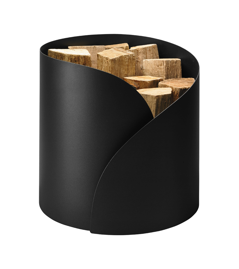 Range-bûche acier noir Petale DIXNEUF | Leroy Merlin