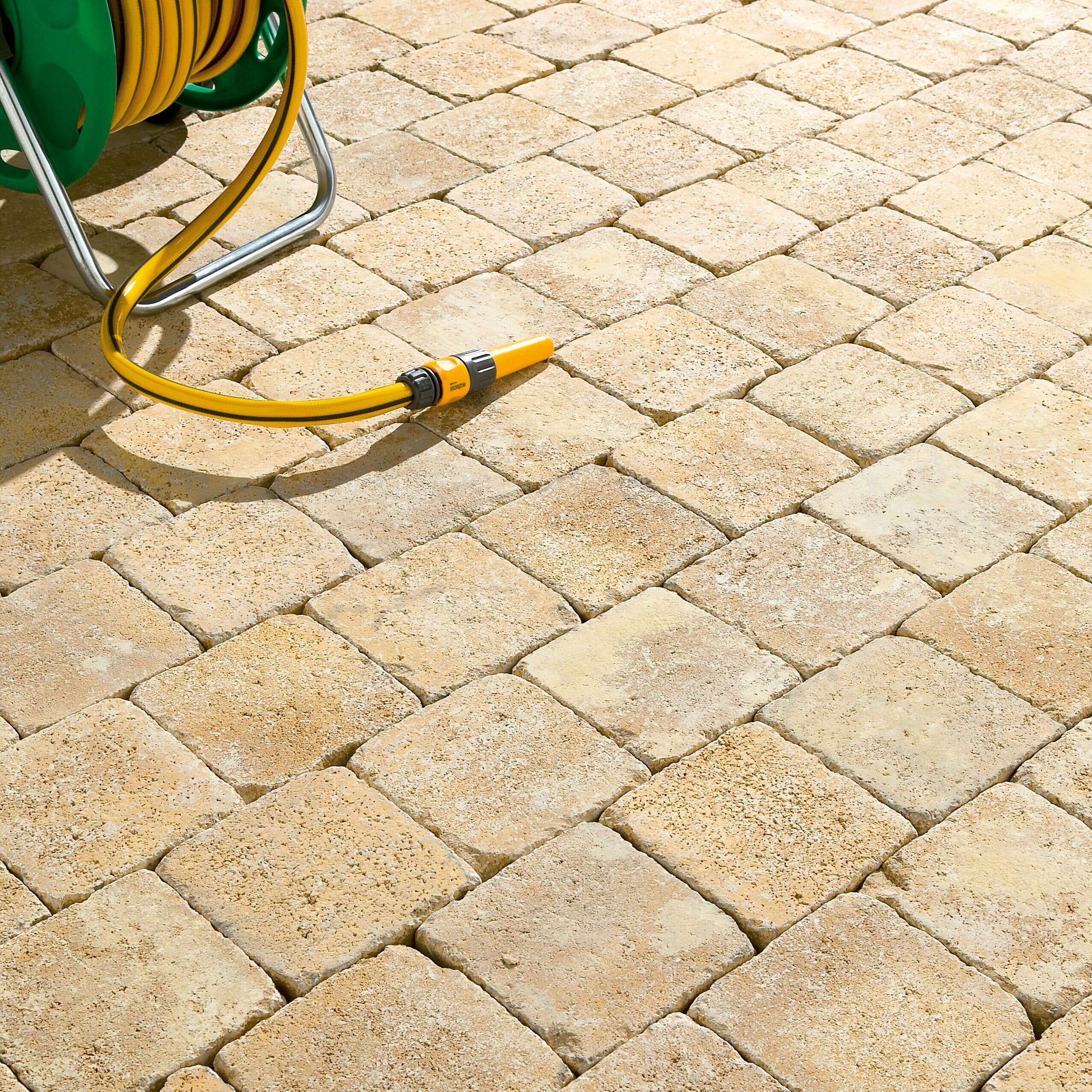 Pavé olea béton doré, L.15 x l.15 cm x Ep.60 mm | Leroy Merlin