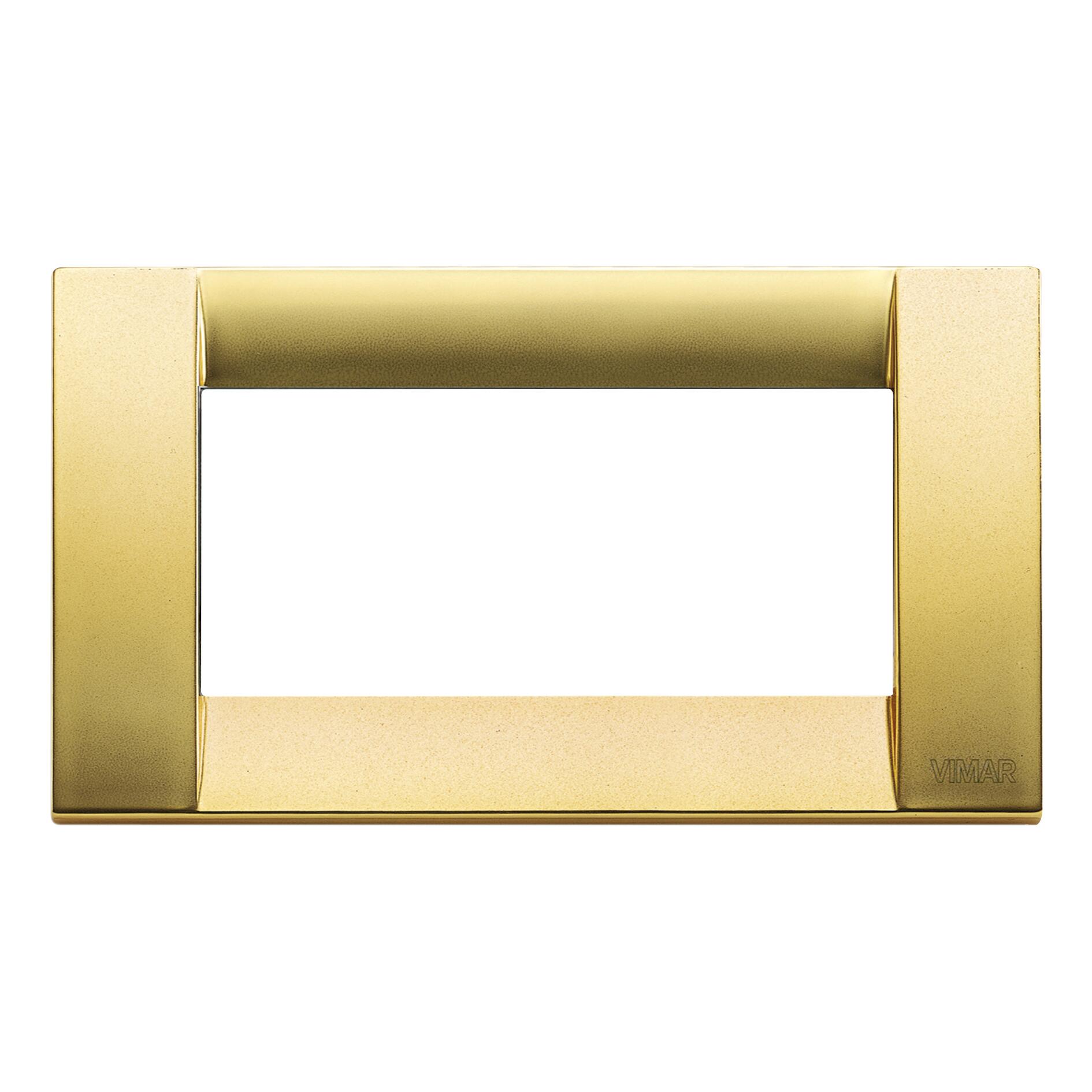 Placca 4 moduli in zama serie Idea VIMAR oro opaco | Leroy Merlin