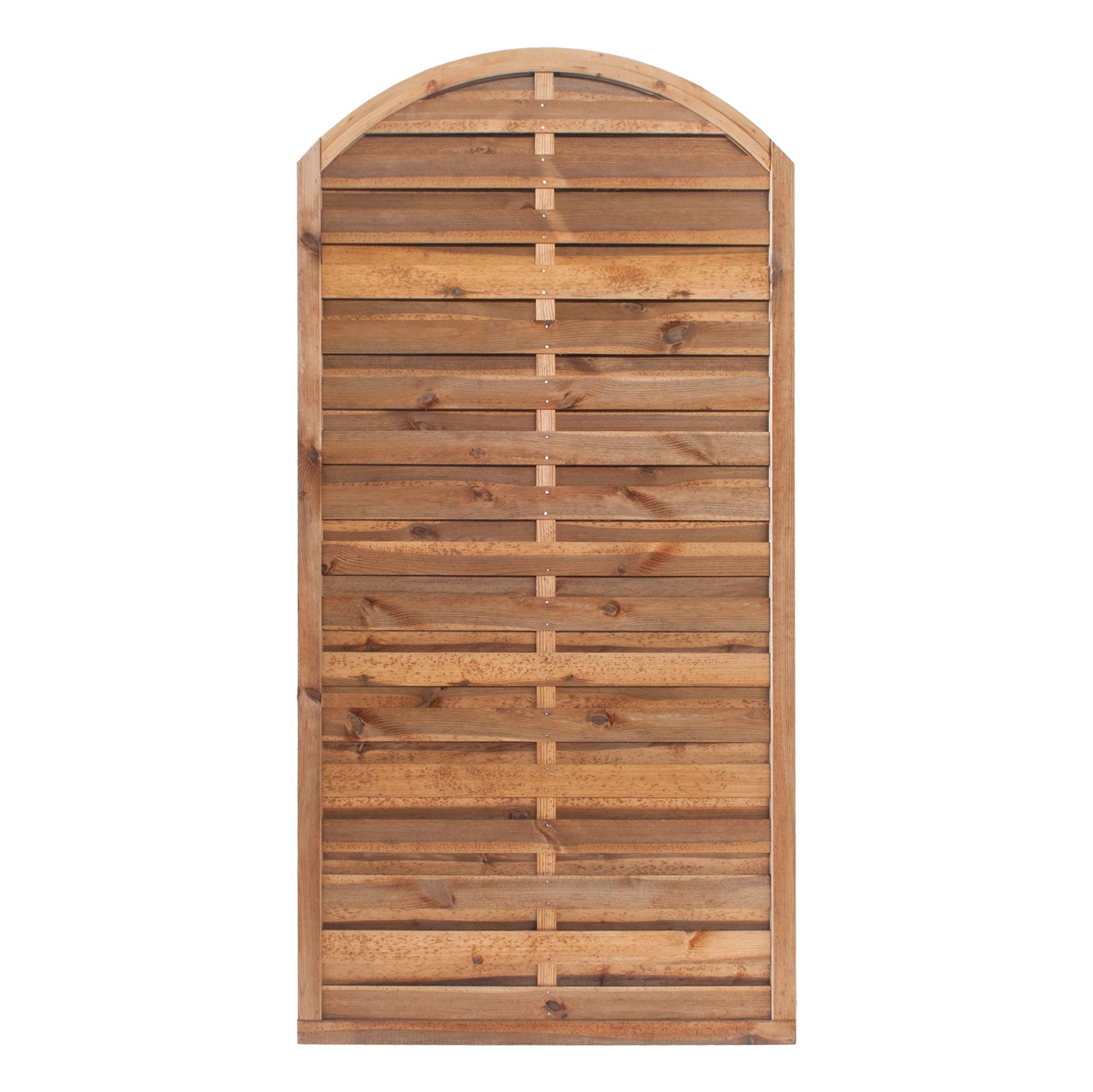 Panneau bois occultant Luna arc STELMET, l.90 x H.180 cm, naturel ...