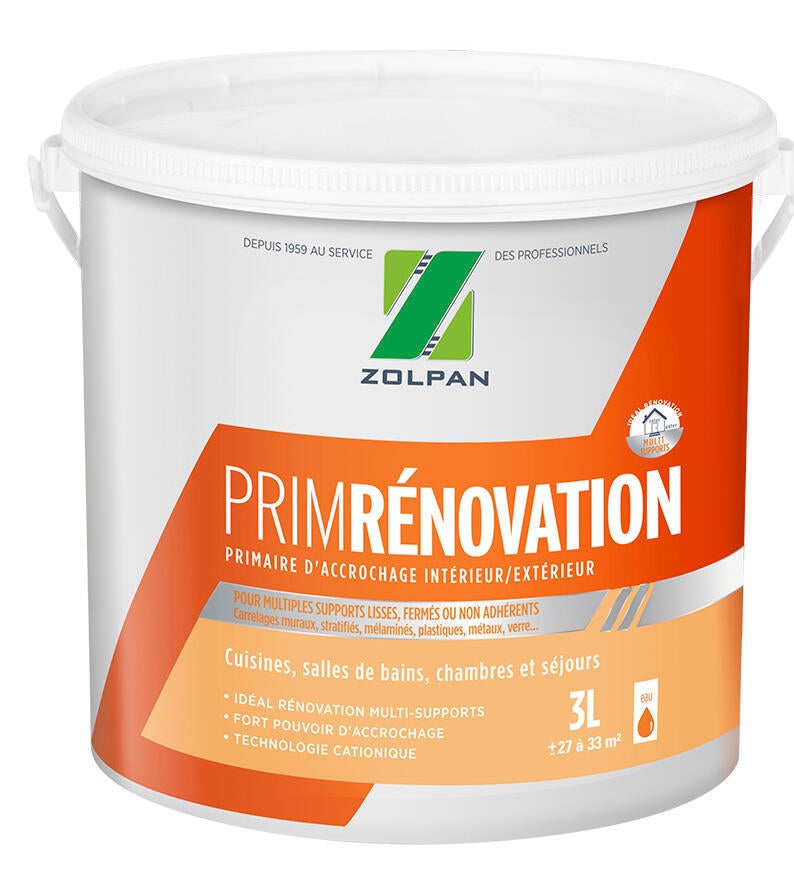 Sous-couche Rénovation ZOLPAN 3L, blanc | Leroy Merlin