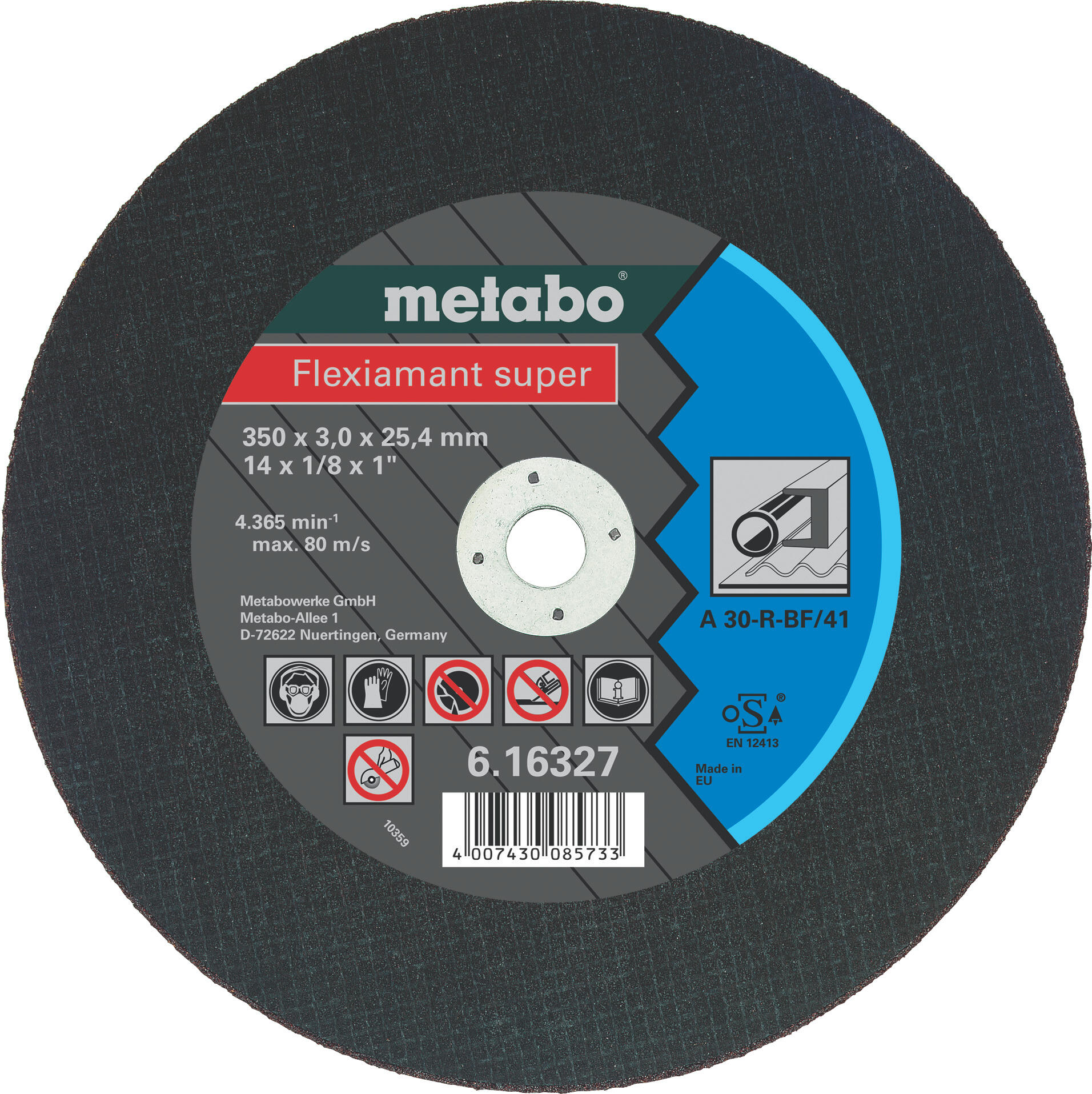 Disque de meulage pour acier, 616339000 METABO, Ø350 mm | Leroy Merlin