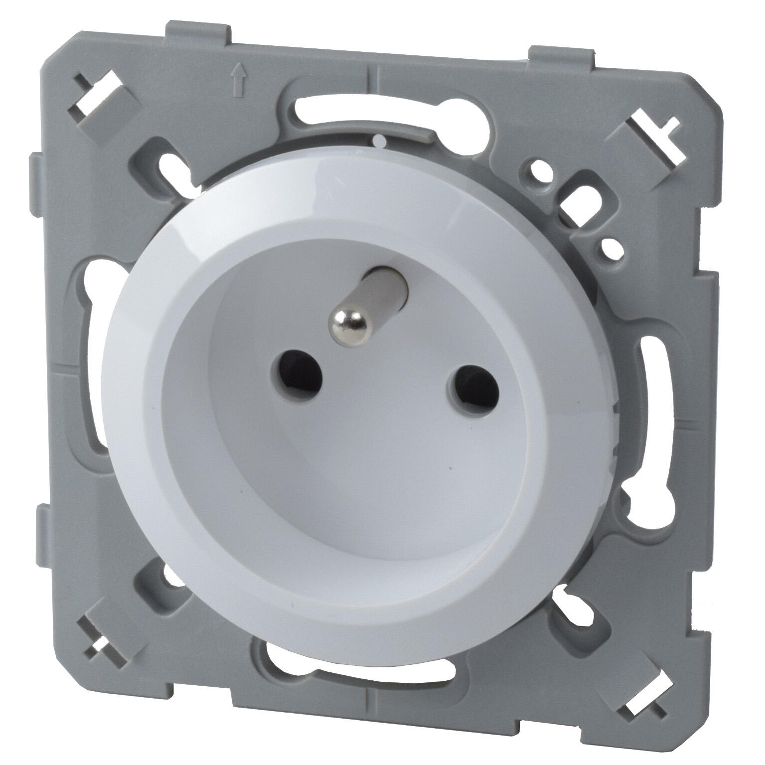 Prise avec terre composable Epure, LEXMAN, blanc | Leroy Merlin