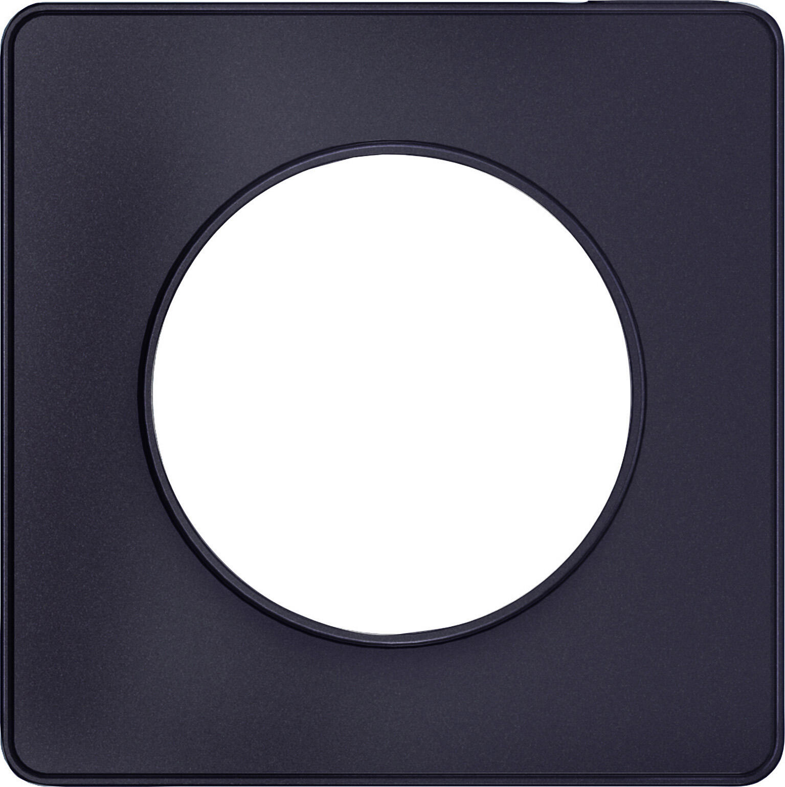 Plaque simple Odace Touch, SCHNEIDER ELECTRIC, anthracite liseré ...