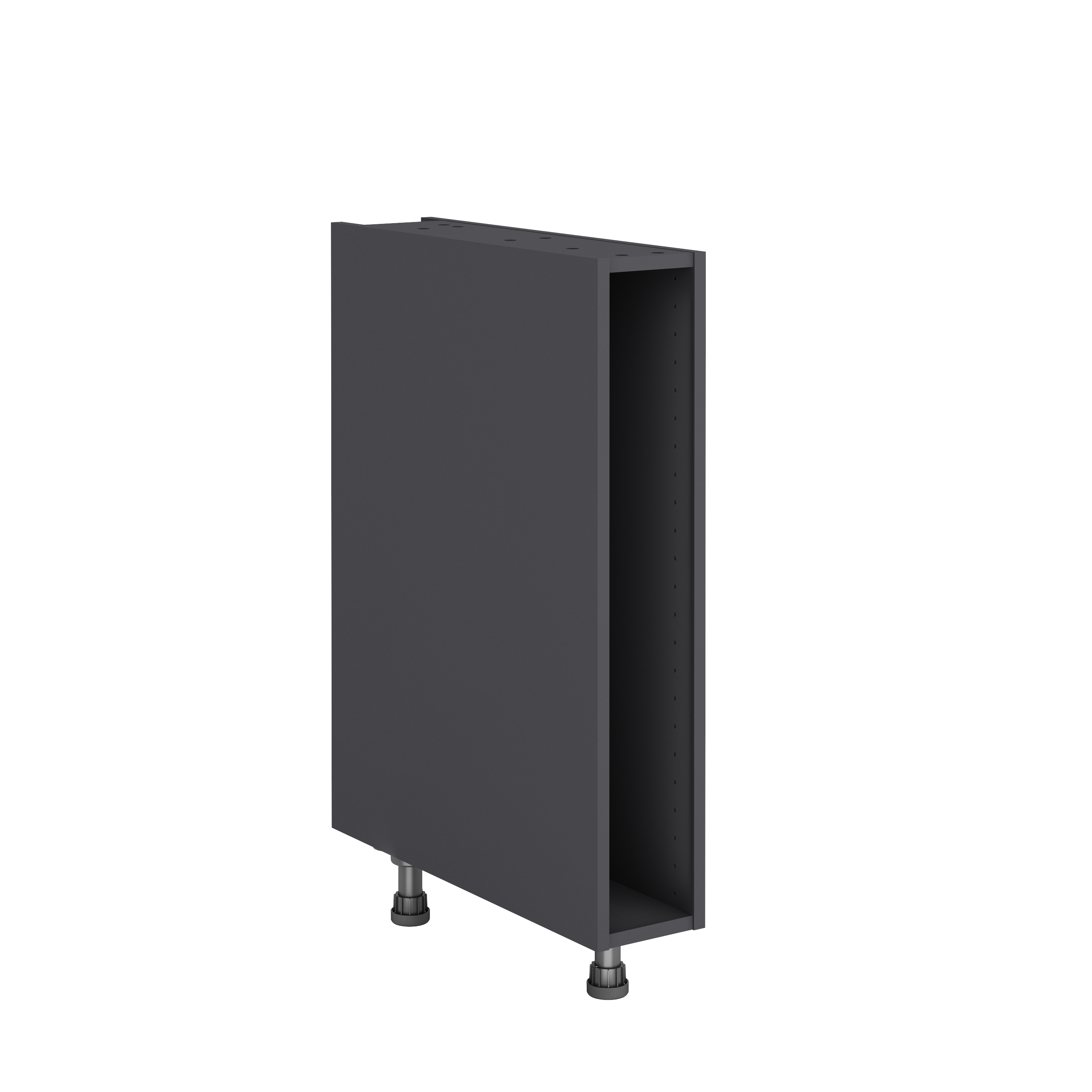 Caisson bas de cuisine DELINIA ID gris H.76.8 x l.15 x P.58 cm | Leroy ...