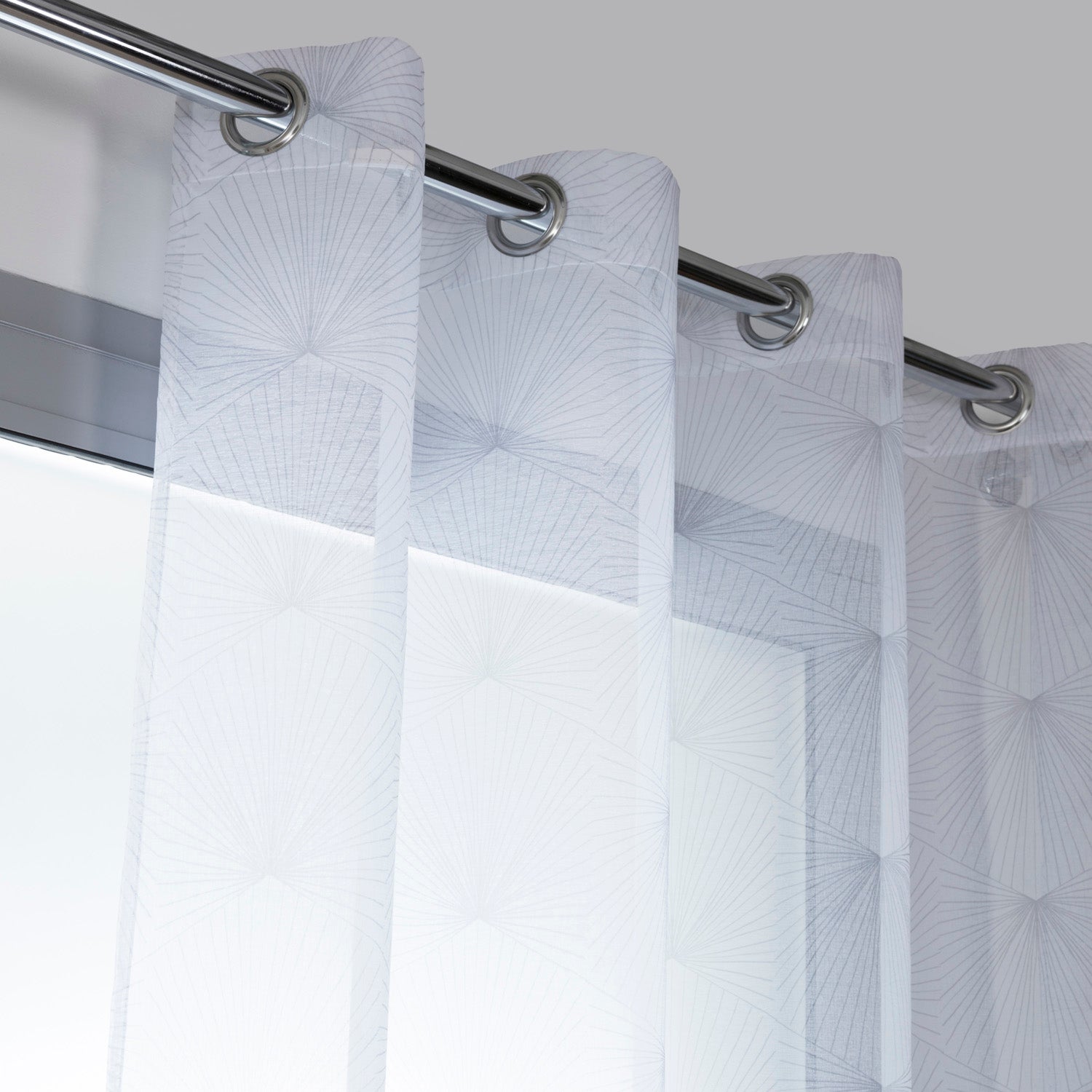 Voilage tamisant, Kita, blanc H.260 x l.140 cm | Leroy Merlin