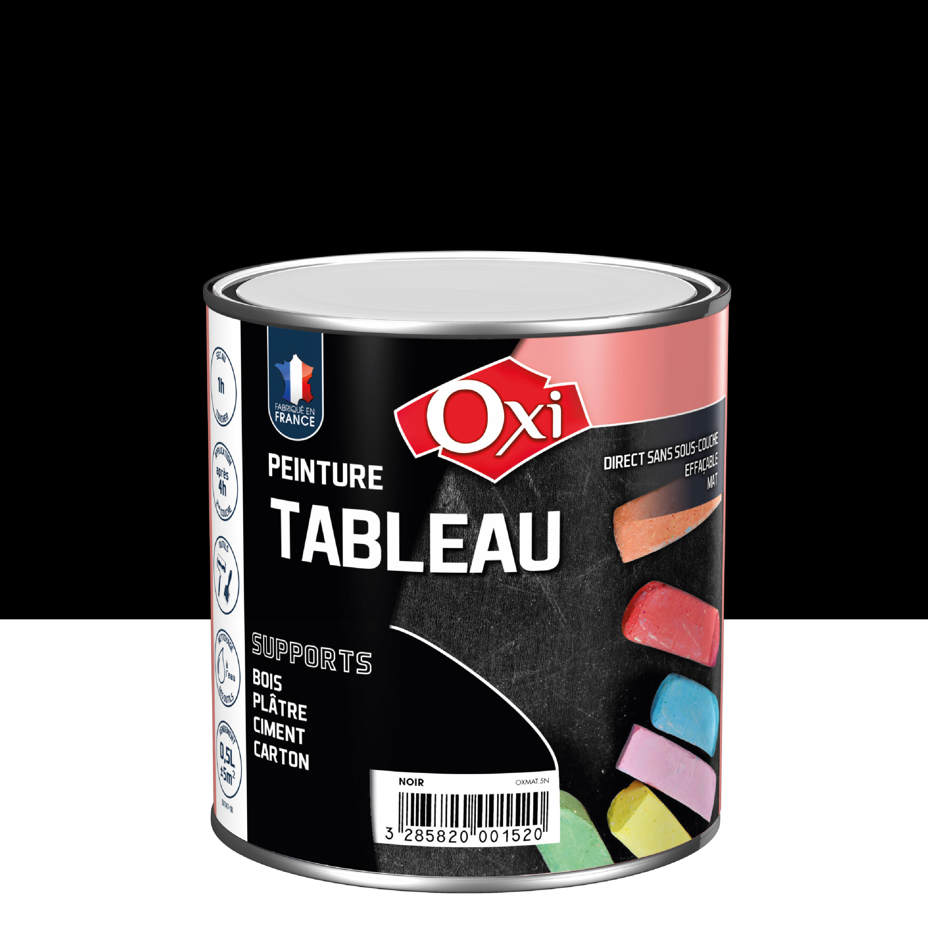 Peinture tableau OXYTOL Ox', noir, 0.5 l | Leroy Merlin