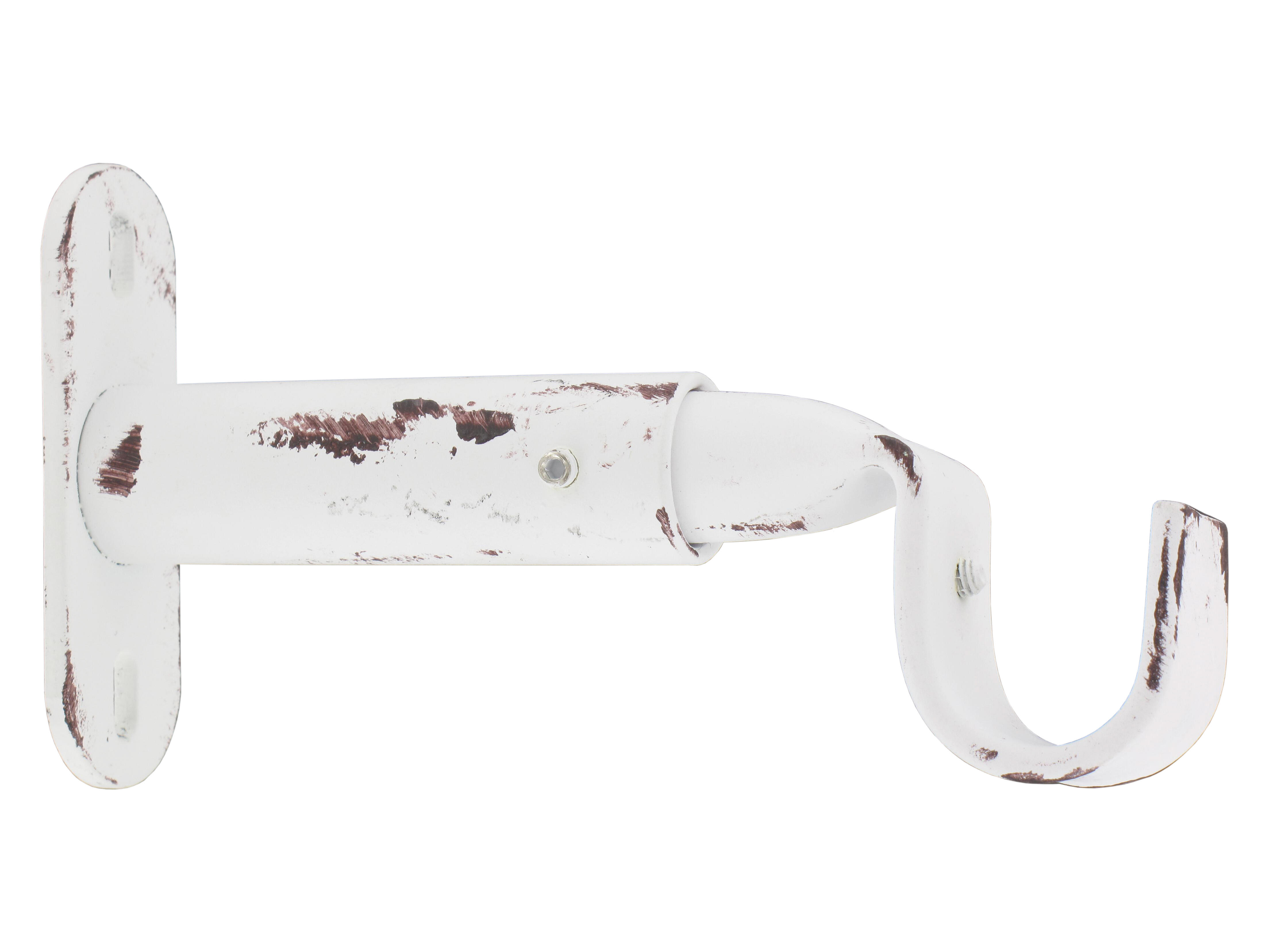 Lot de 2 supports extensibles tringle à rideau Cosy, 20 mm blanc patiné INSPIRE | Leroy Merlin