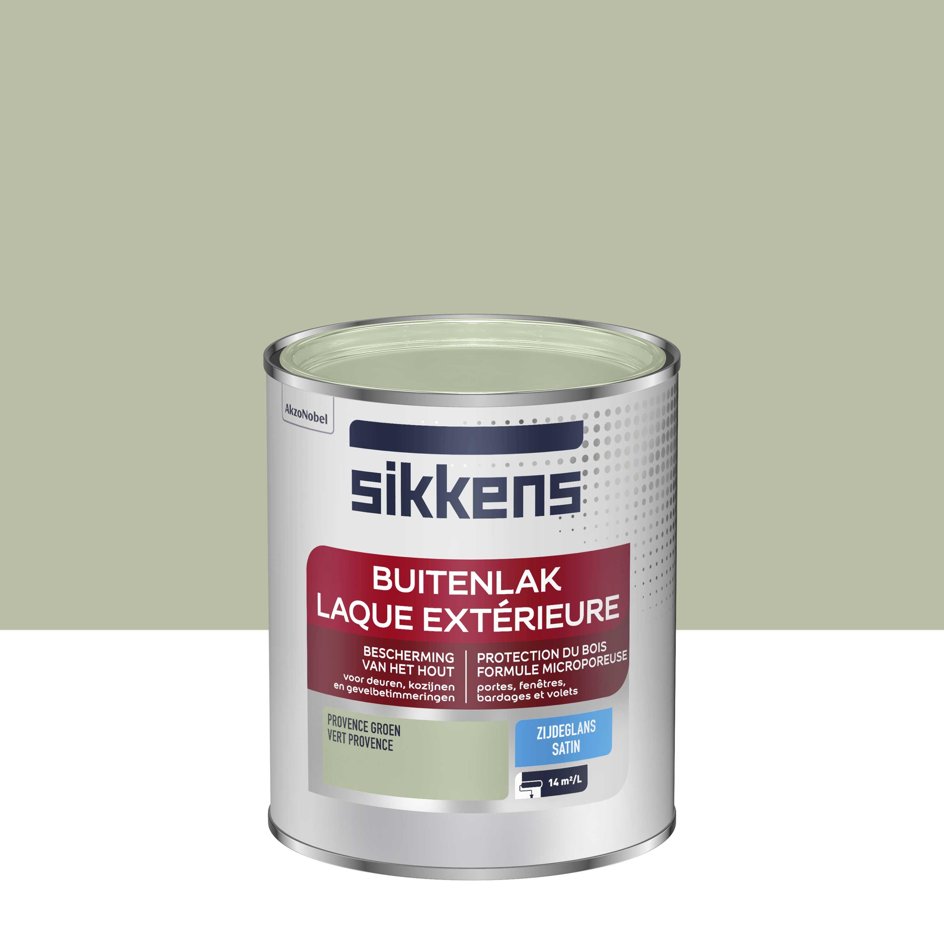 Peinture extérieure bois SIKKENS vert provence satiné 0.75l | Leroy Merlin