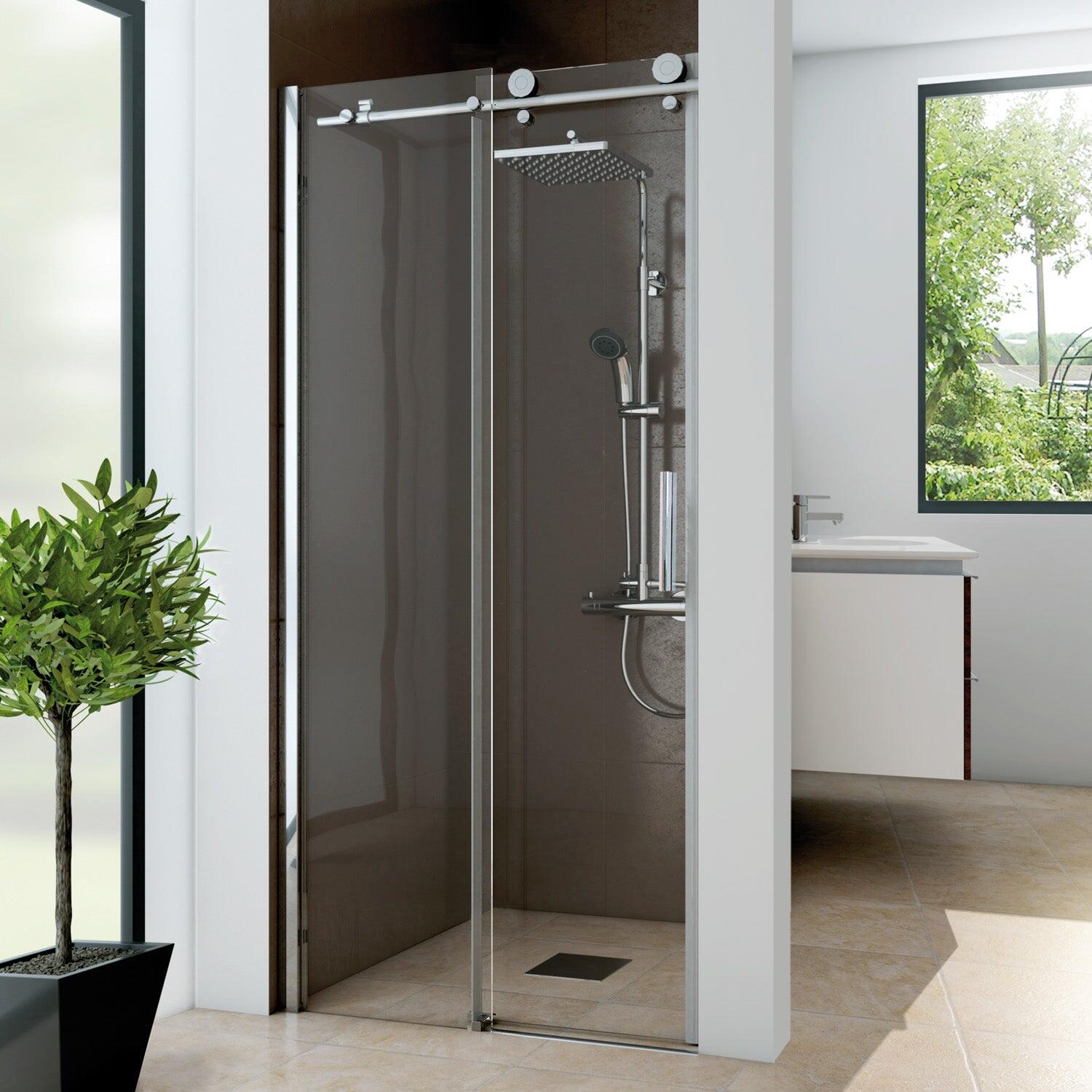 Porte de douche coulissante produit sans finition 160 cm, Panorama ...