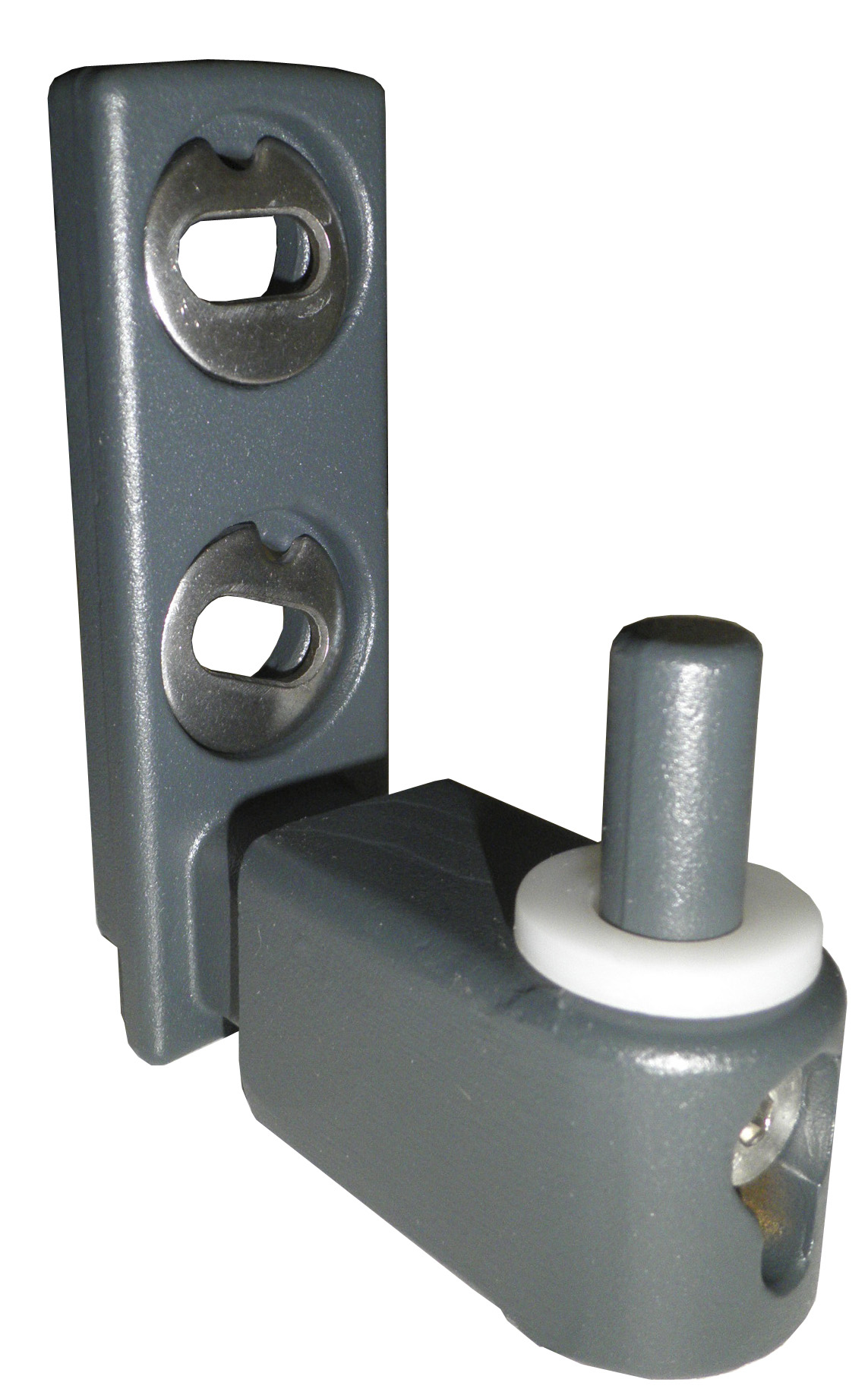 Gond en aluminium, Diam : 12mm, gris anthracite l.4 x H.10 cm | Leroy ...