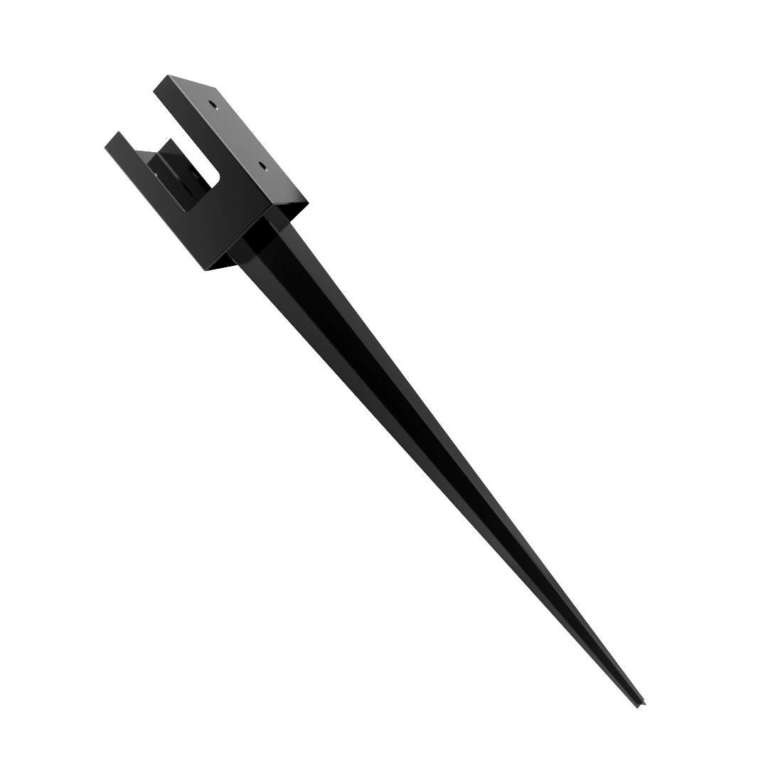 Support à enfoncer noir 2E 9x9cm Quick Lam | Leroy Merlin