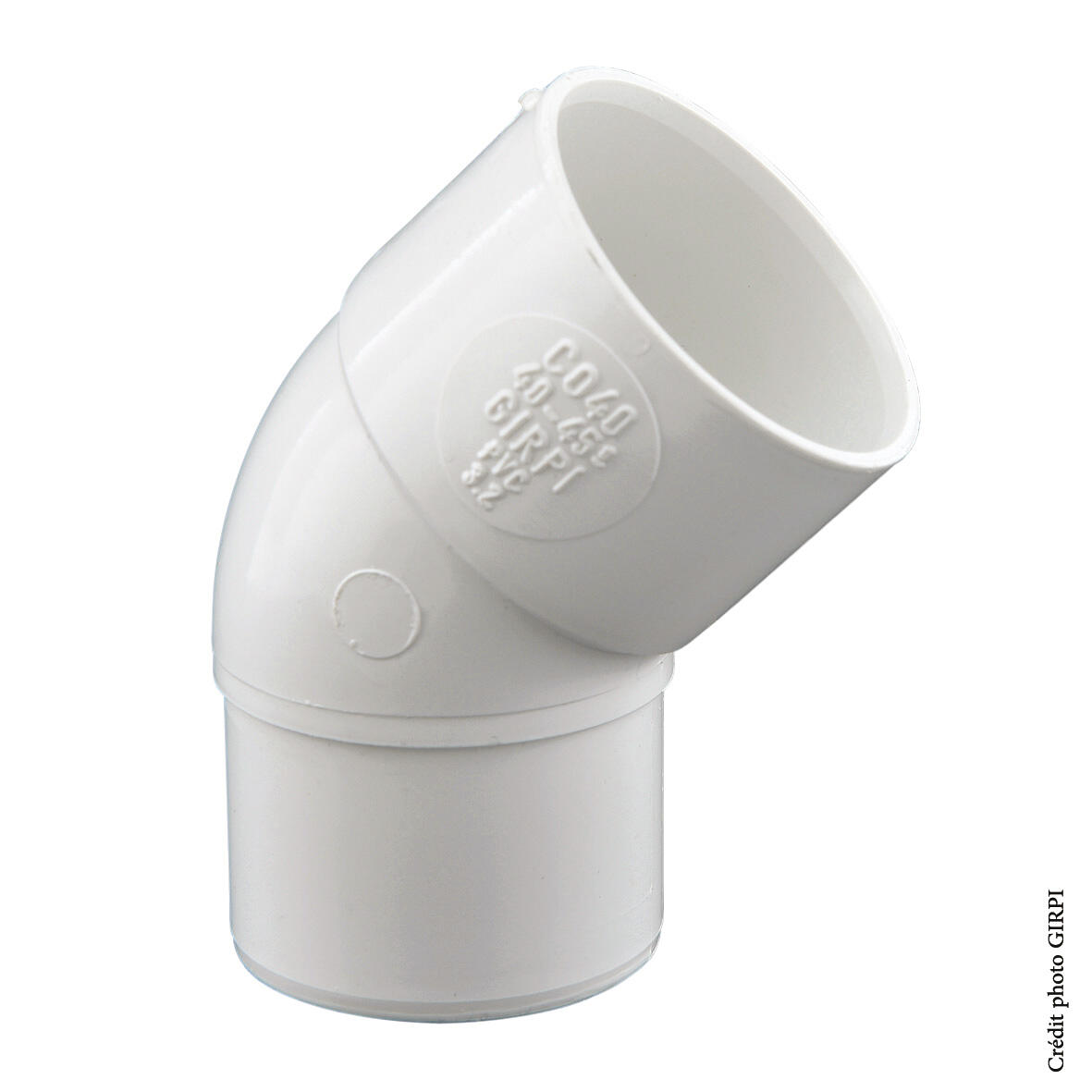 Coude 45° pvc mâle / femelle 45°, d.40 | Leroy Merlin