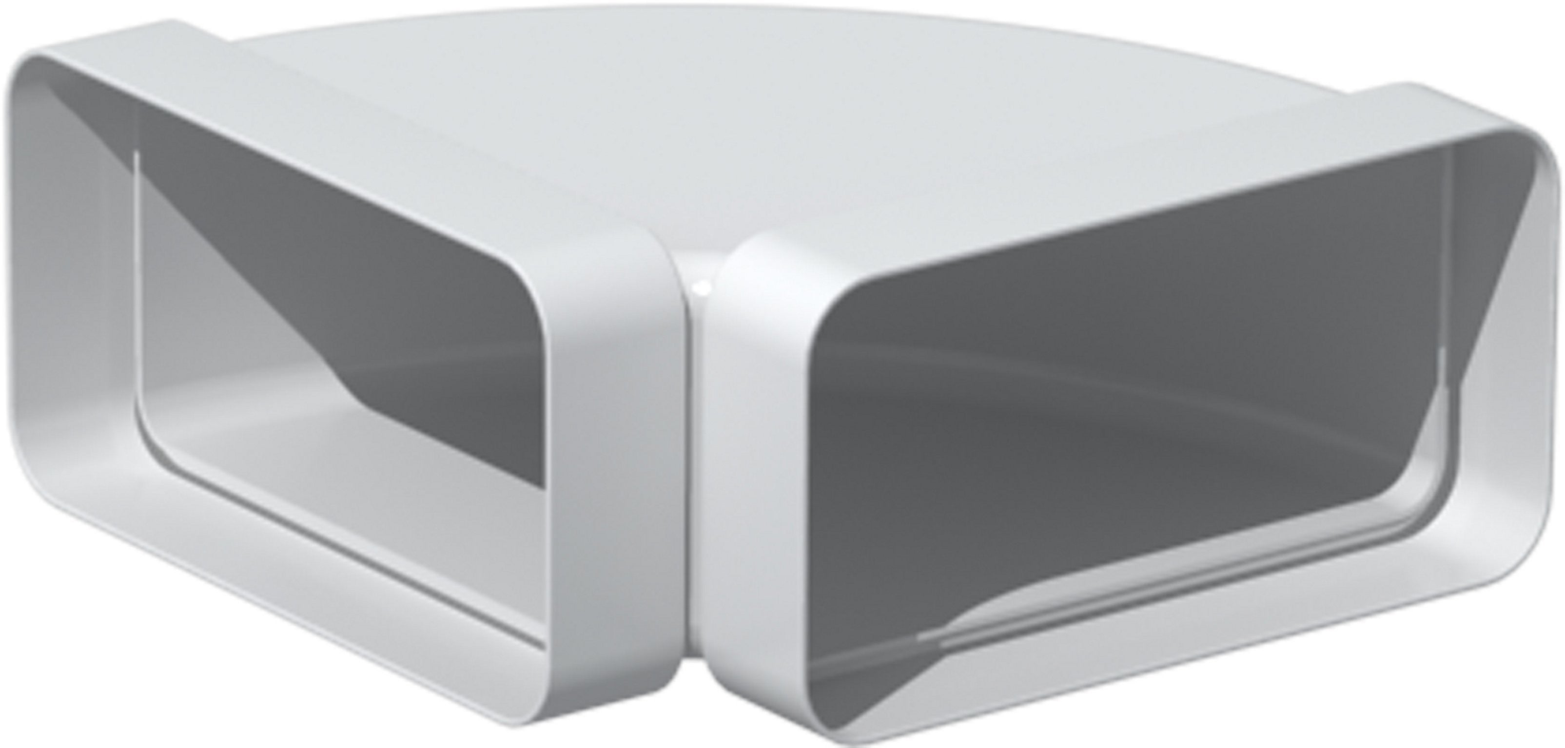Coude 90° rectangulaire horizontal pvc S&P, Diam.125/125 mm Chr 125 ...
