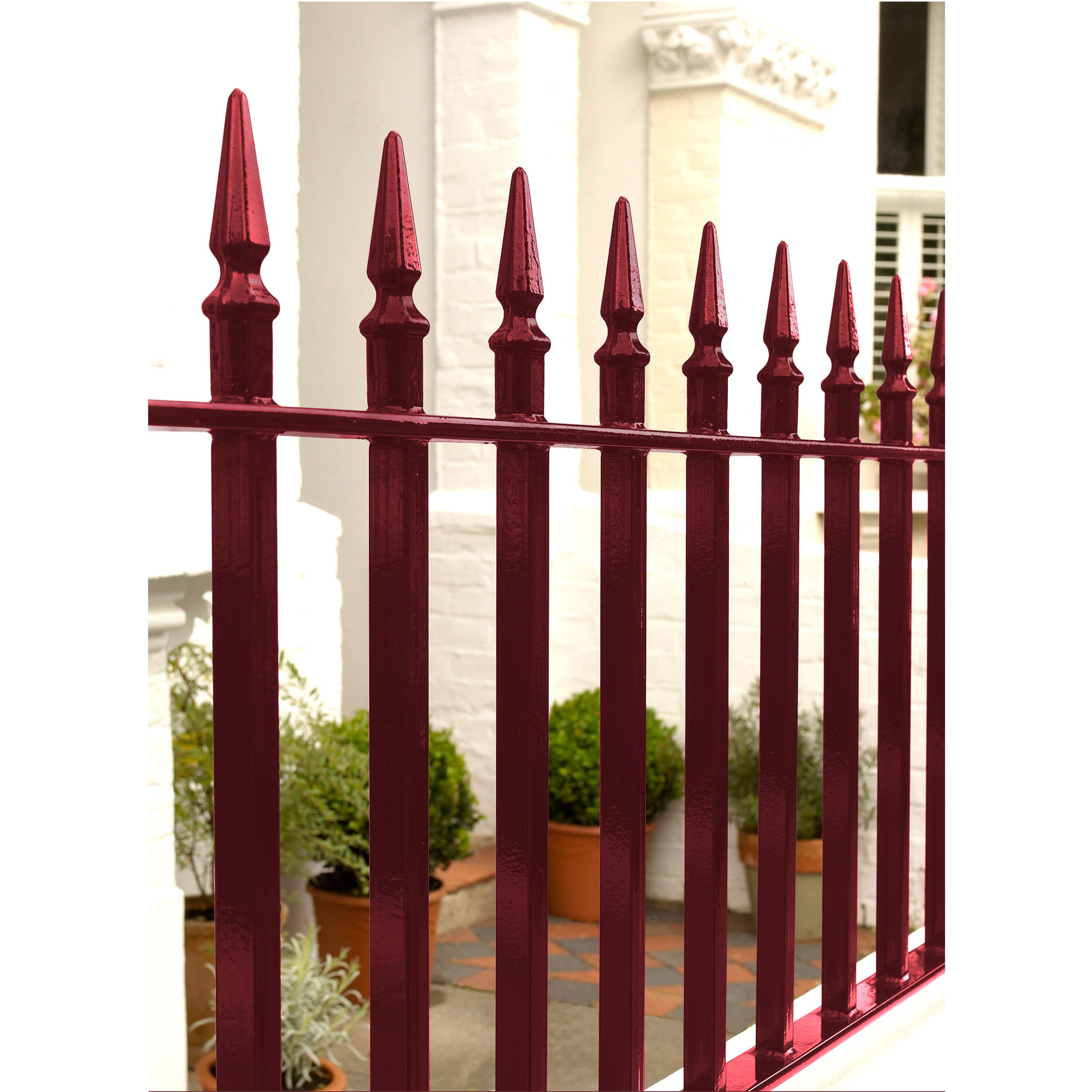 Peinture extérieure fer HAMMERITE rouge basque RAL 3004 brillant 0.75l ...