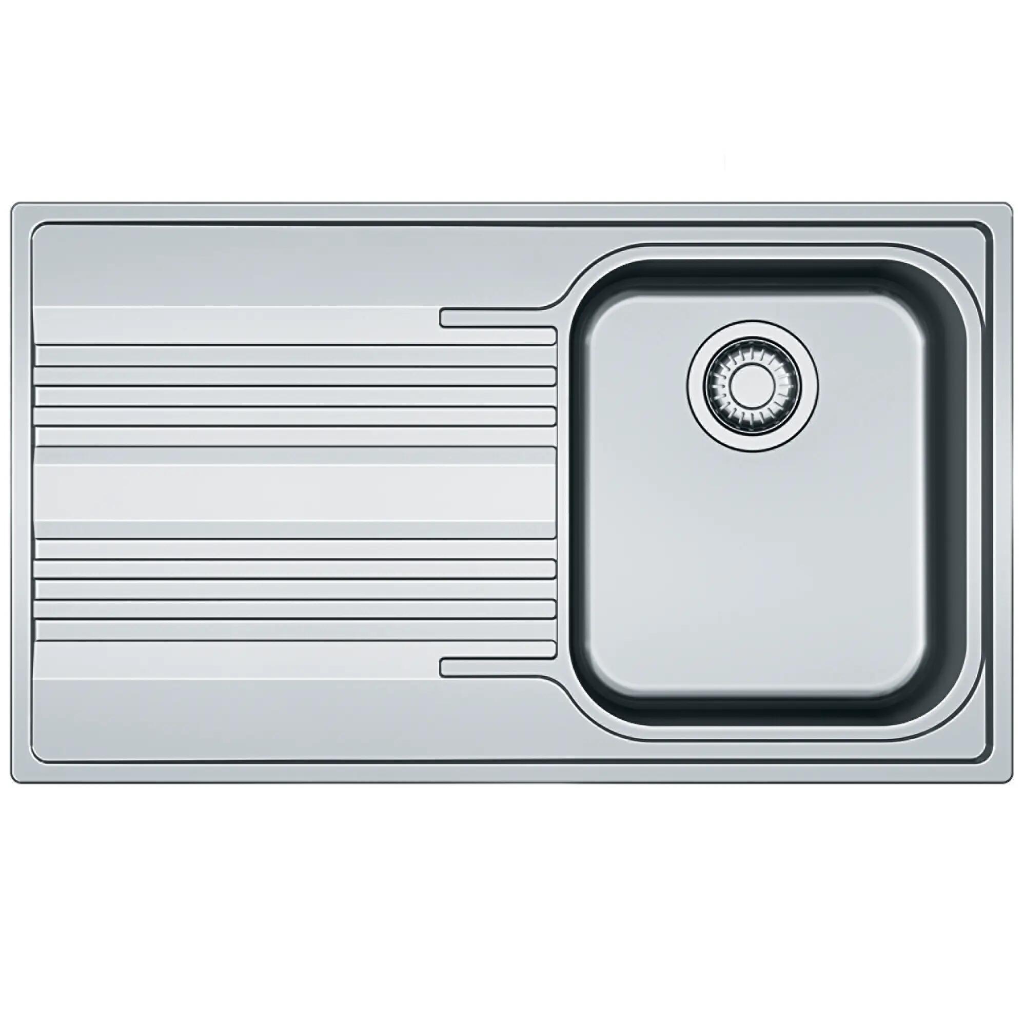 Lavello integrato 1 vasca con gocciolatoio FRANKE Smart 86 x 50 cm ...