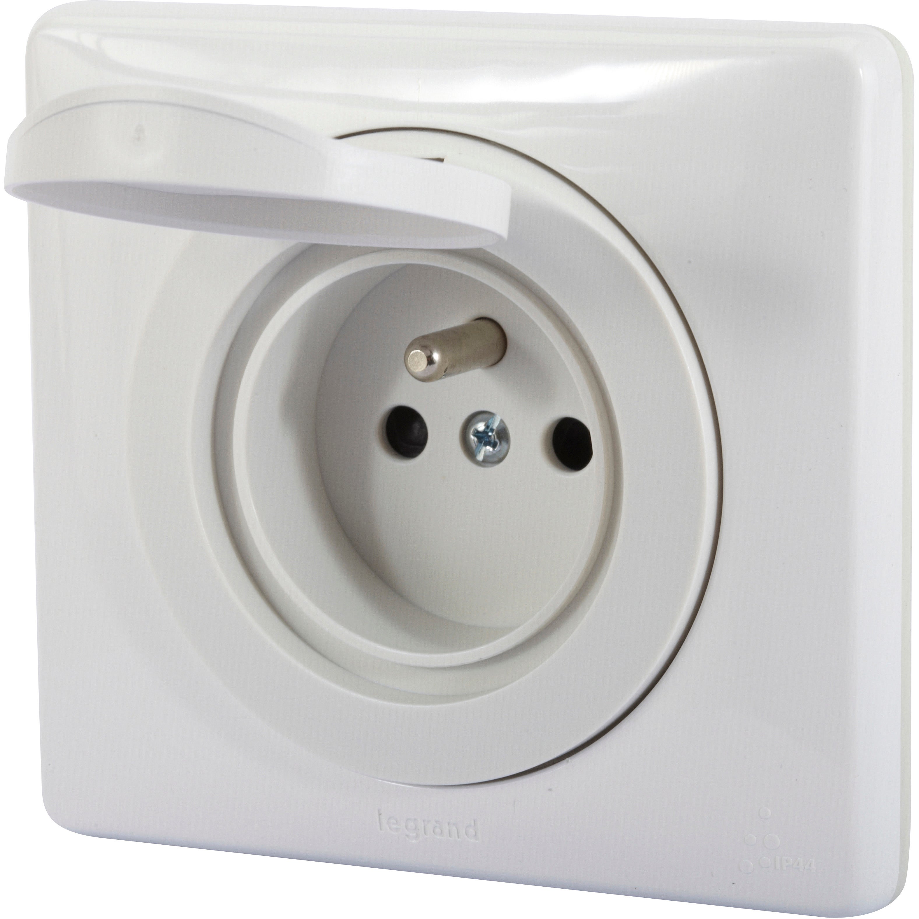 Prise avec terre étanche, complet, LEGRAND Céliane, blanc | Leroy Merlin