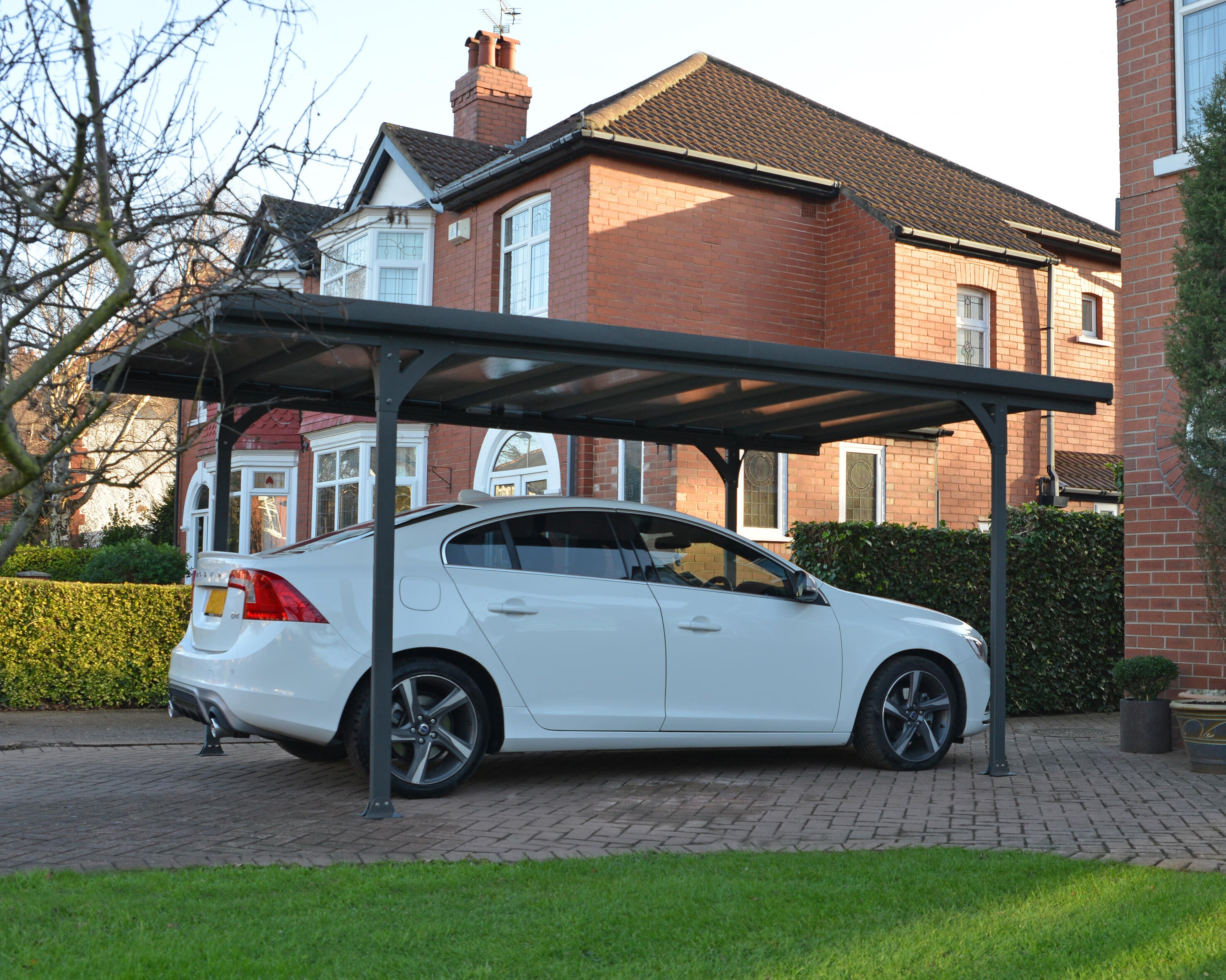 Carport Verona toit plat PALRAM 504 x 299 cm | Leroy Merlin
