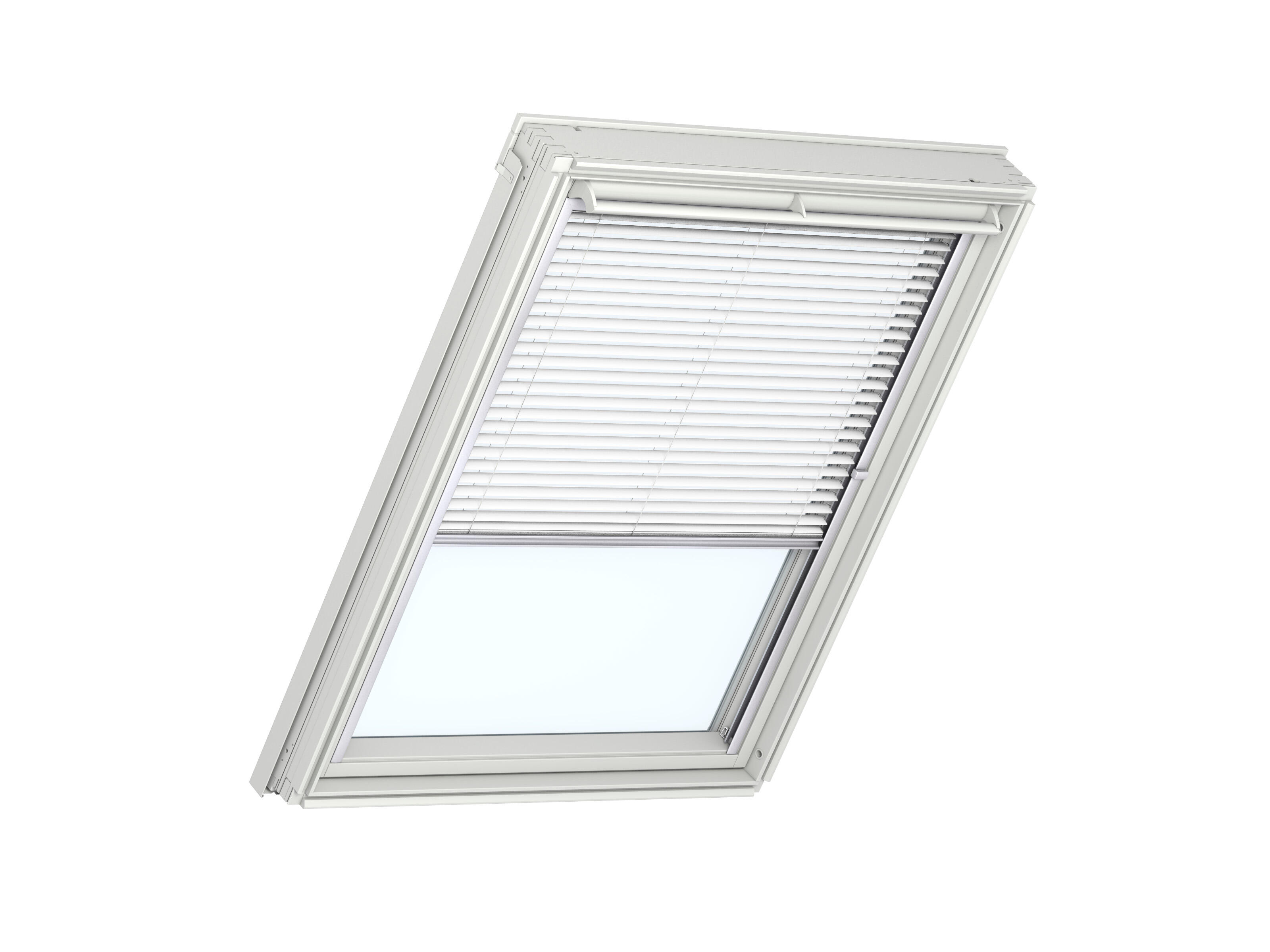 Store fenêtre de toit VELUX vénitien blanc PAL SK08 cadre gris | Leroy ...