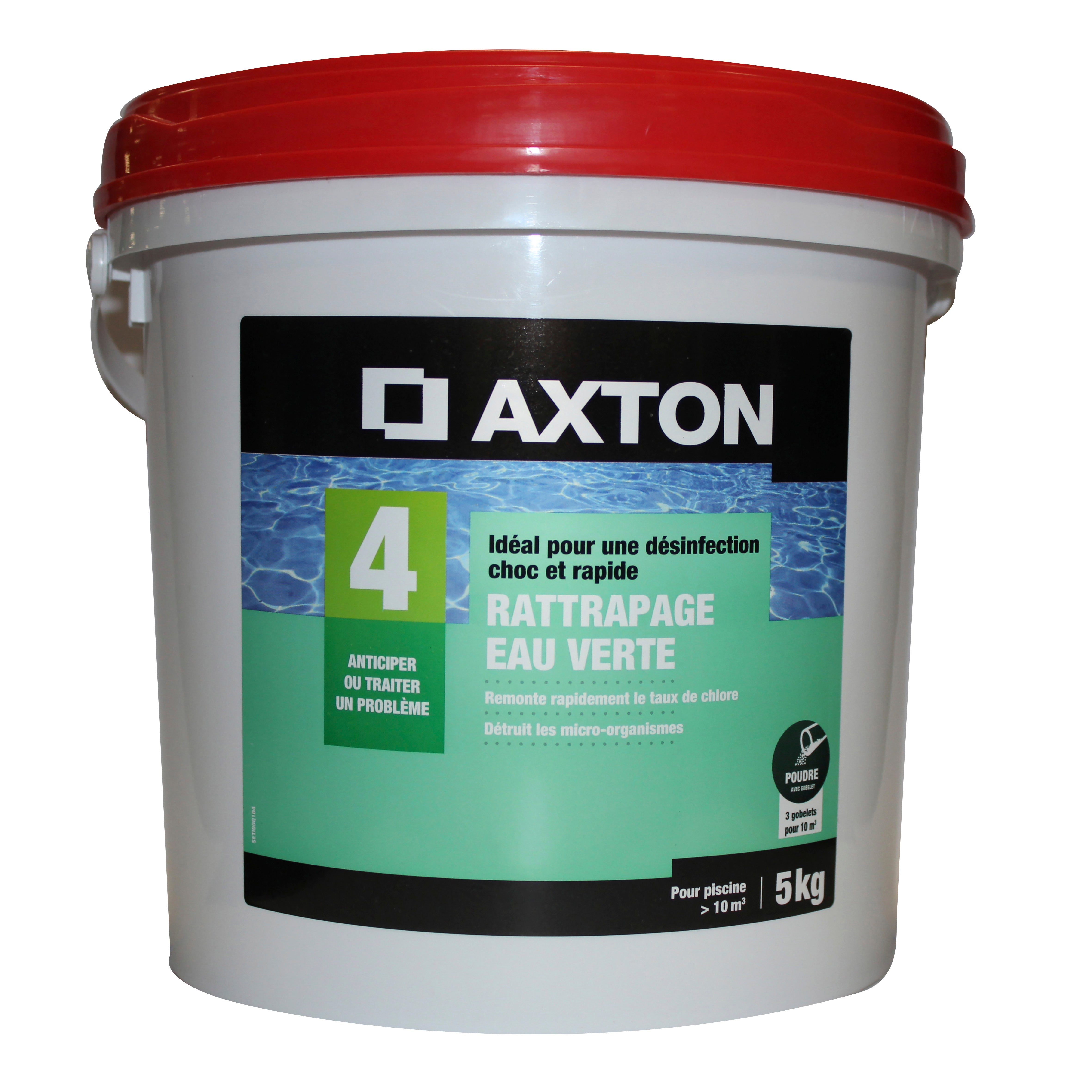 Rattrapage eaux vertes piscine AXTON, granulé 5 kg | Leroy Merlin