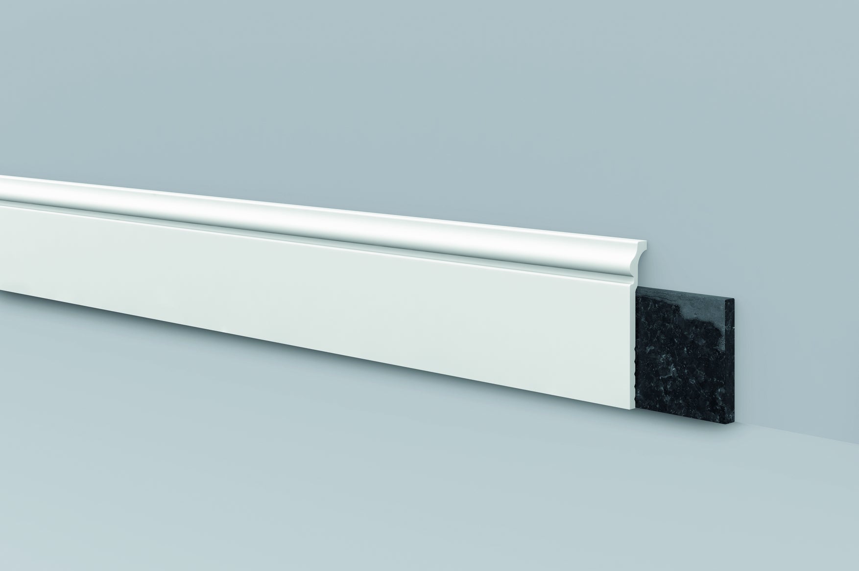 Surplinthe de rénovation polymère, blanc x L.2 m x Ep.22 mm CF3 | Leroy ...