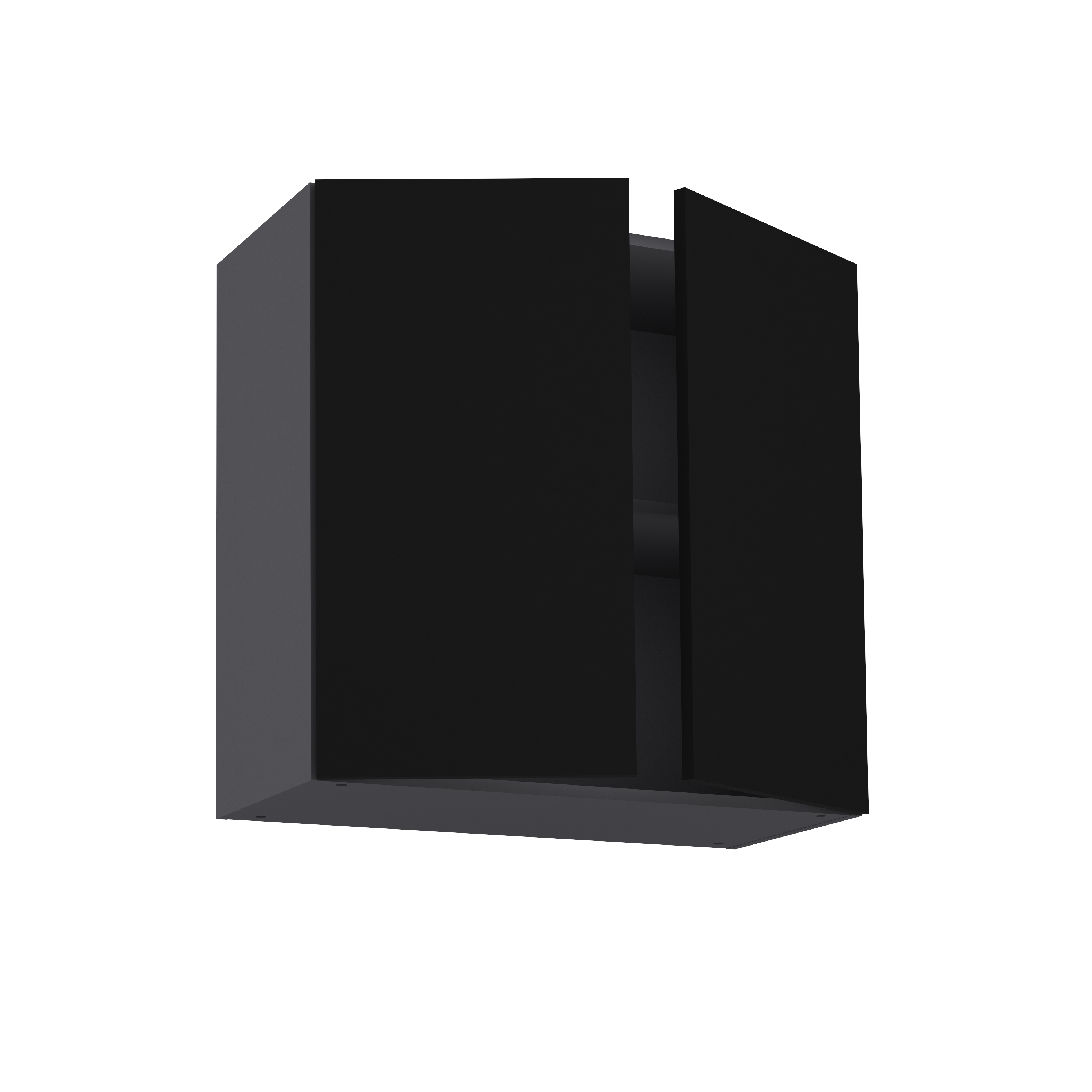 Mueble alto de cocina Delinia ID Viena negro mate Alt 76,8 x An 80 cm ...