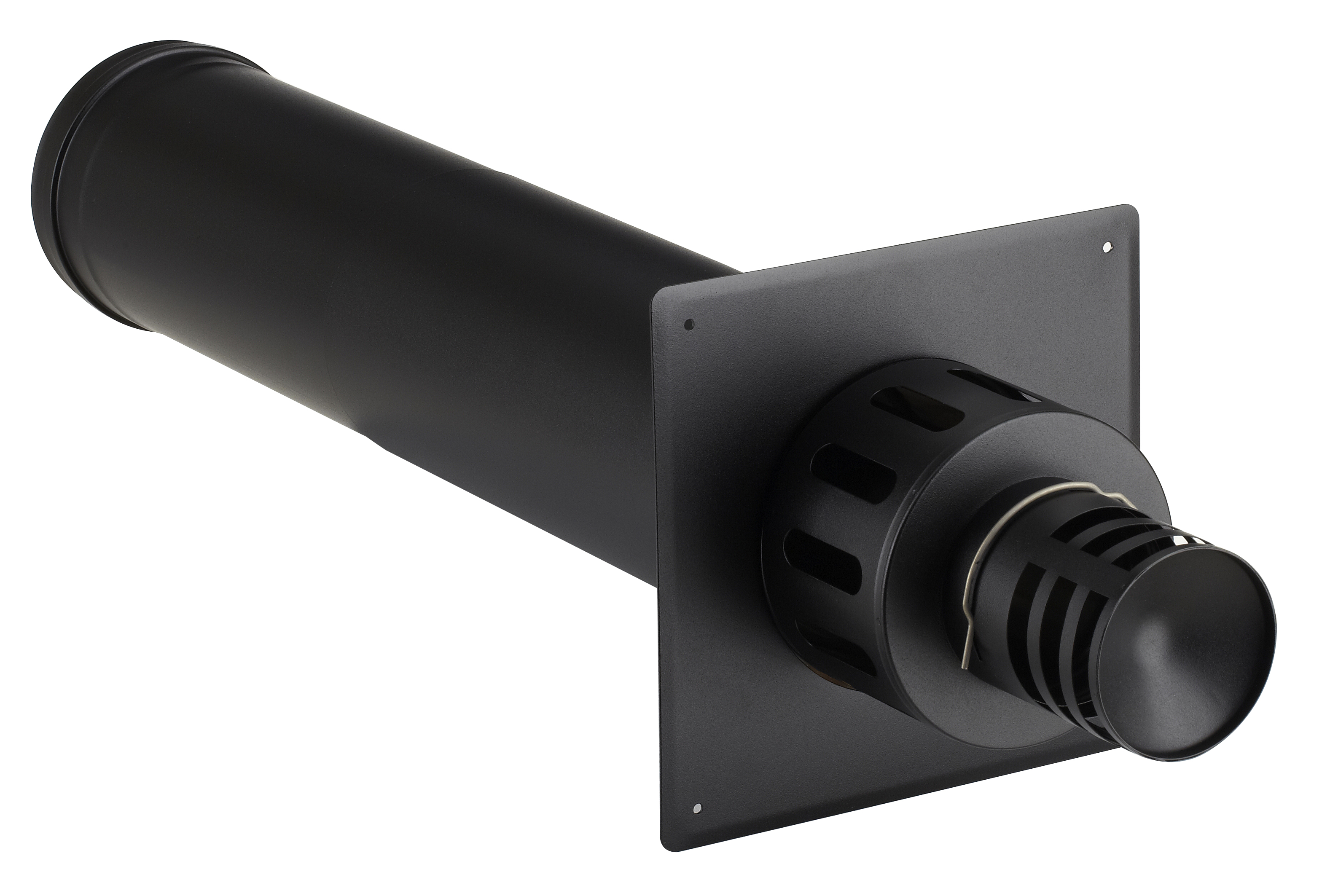 Terminal horizontal réglable 80/130 PGI NOIR Terminal pgi POUJOULAT D.80 mm | Leroy Merlin