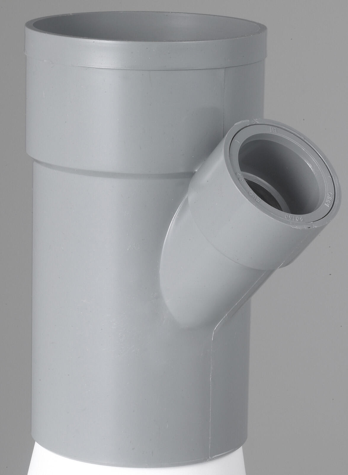 Embranchement simple mâle / femelle 45° pvc Diam.100 mm GIRPI | Leroy ...