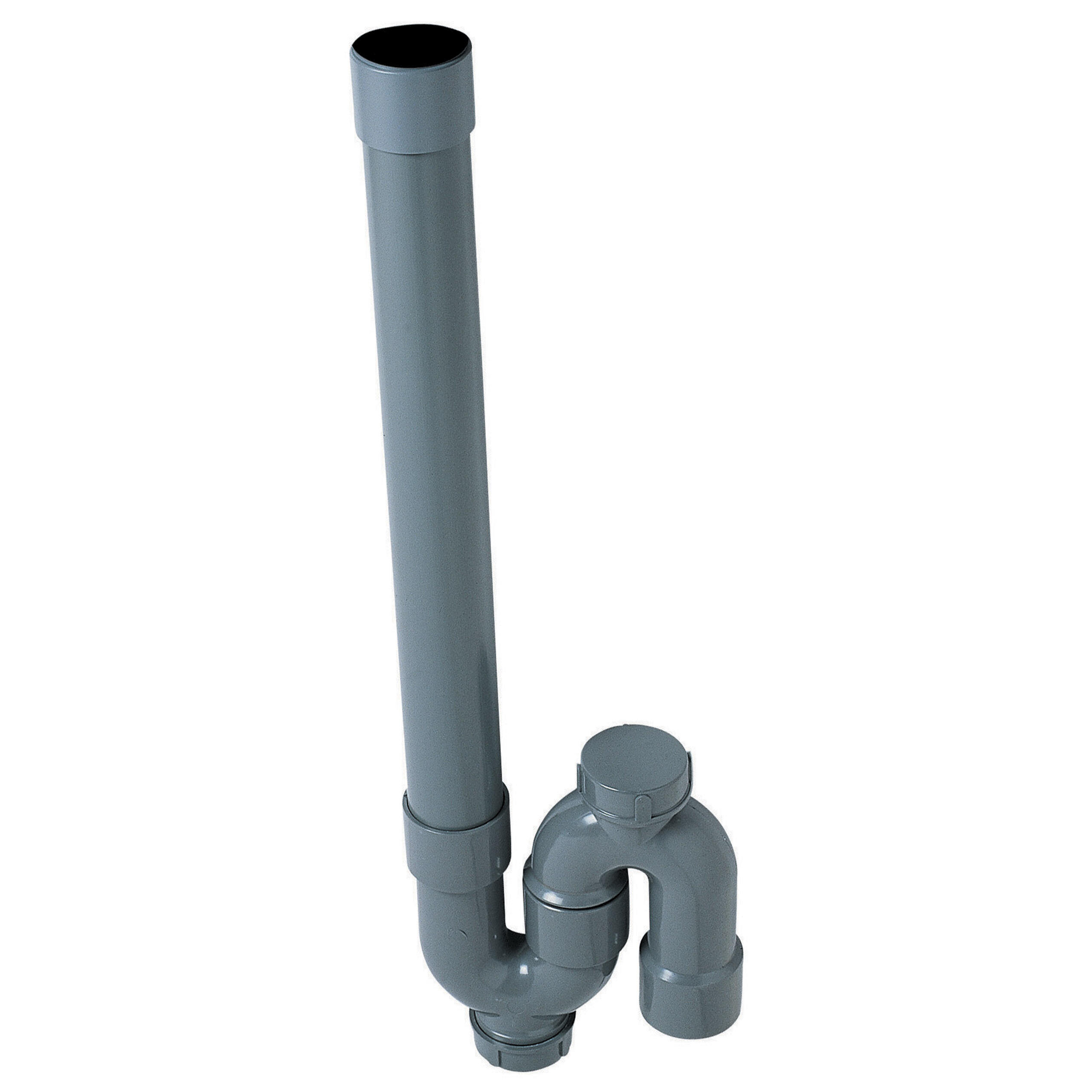 Siphon vertical pour évier / lavabo pvc | Leroy Merlin