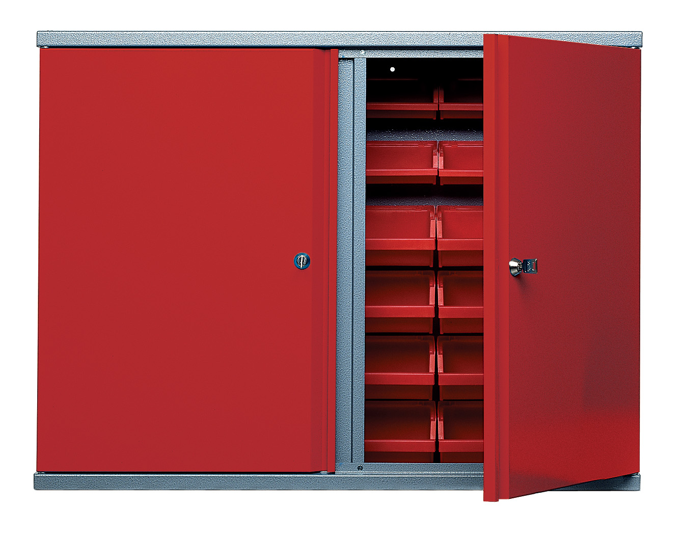 Armoire de rangement avec 36 boîtes à becs en métal rouge KUPPER 80 cm ...