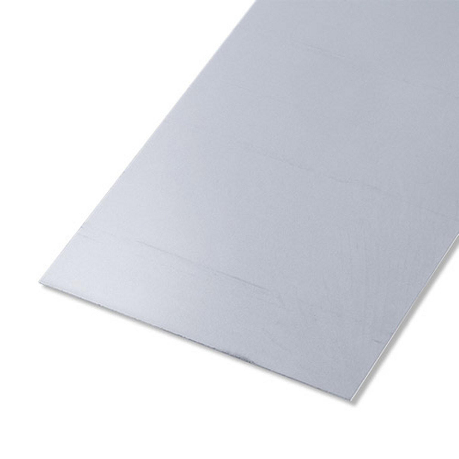 Tôle acier lisse brut gris L.1000 x l.200 mm, Ep.0.75 mm | Leroy Merlin